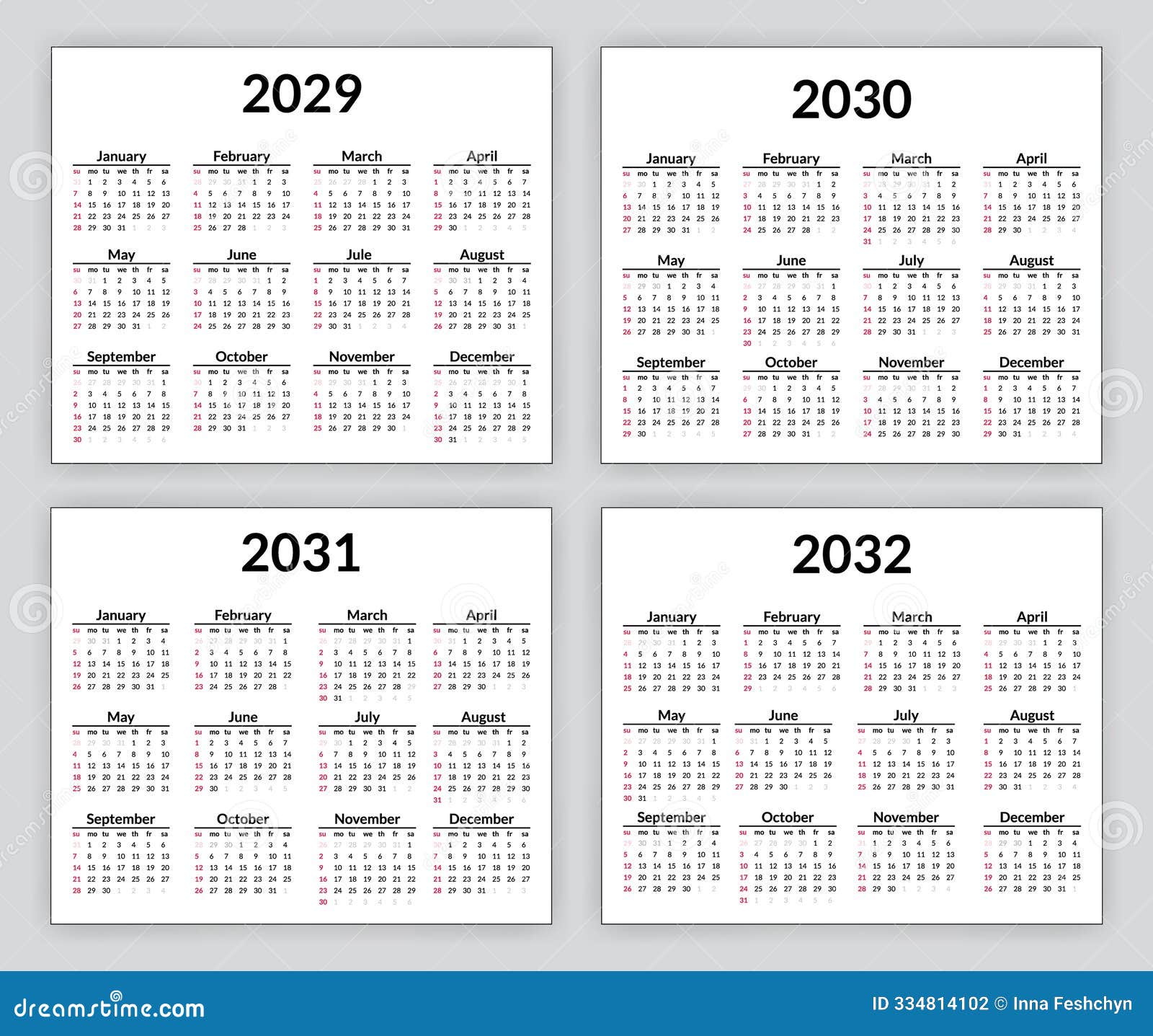 Simple 2030 Year Calendar Cartoon Vector | CartoonDealer.com #88311661 Simple 2030 Year Calendar Cartoon Vector | CartoonDealer.com #88311661