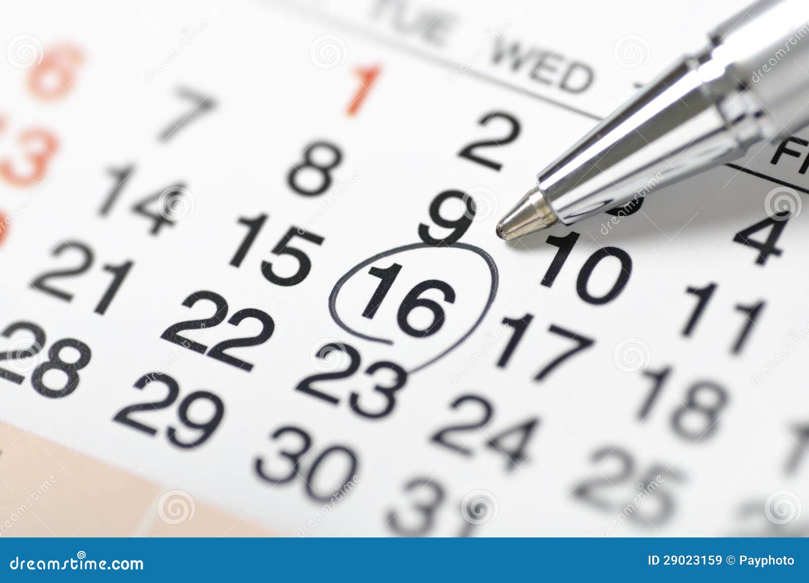 Calendar-Setting a date stock image. Image of holiday - 29023159