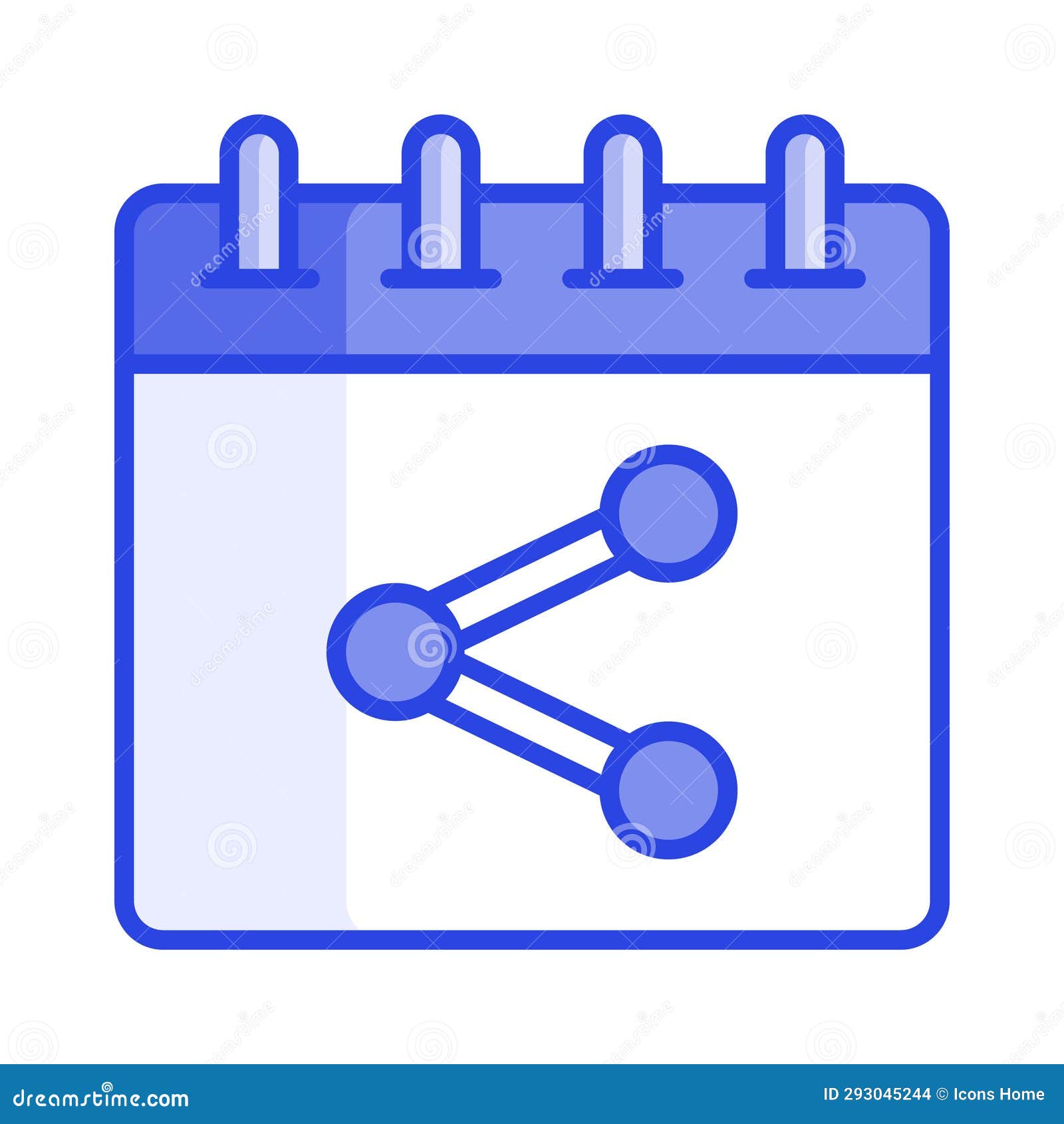 Calendar with Share Symbol Ready To Use Vector Stock Vector ...