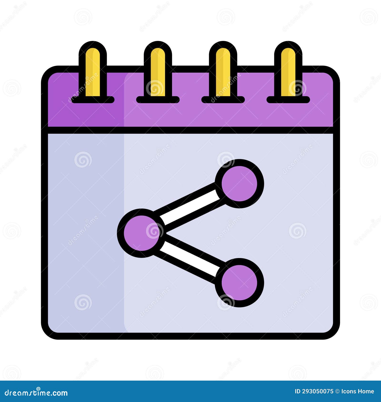 Calendar with Share Symbol Ready To Use Vector Stock Vector ...