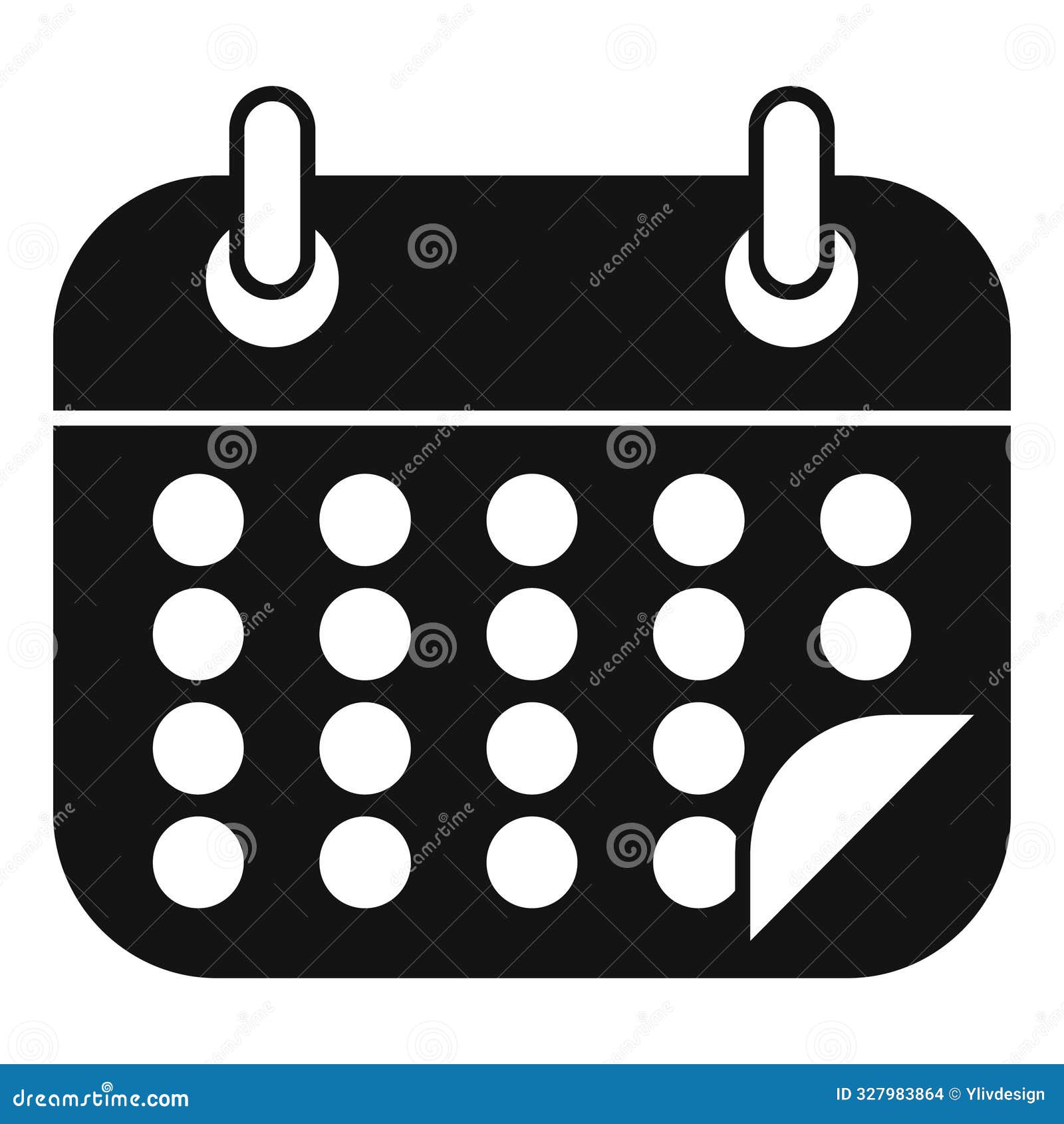 Calendar Showing the Passing of Time Icon Stock Illustration ...