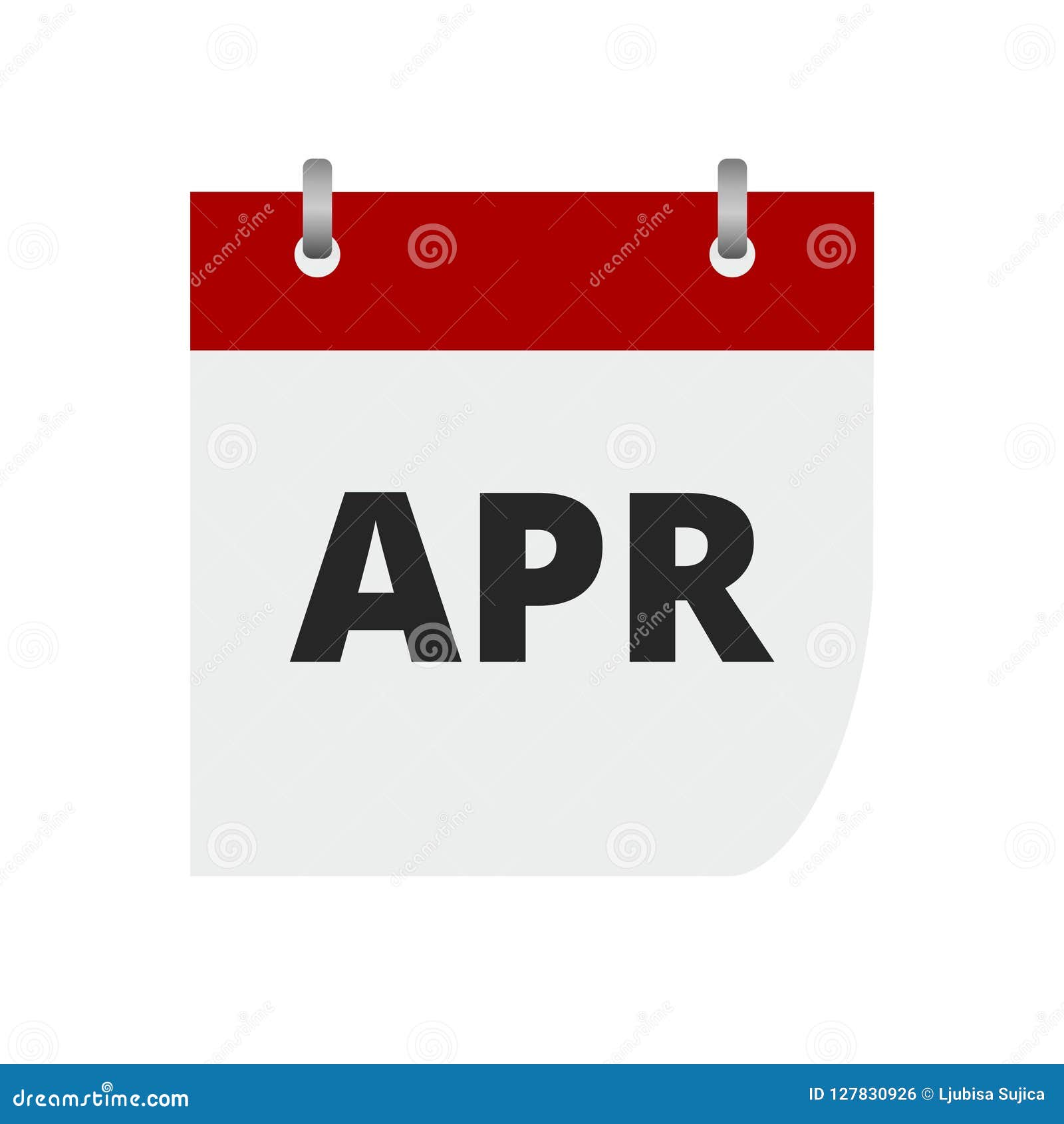 Calendar Sign Icon. April Month Symbol Stock Vector - Illustration of ...