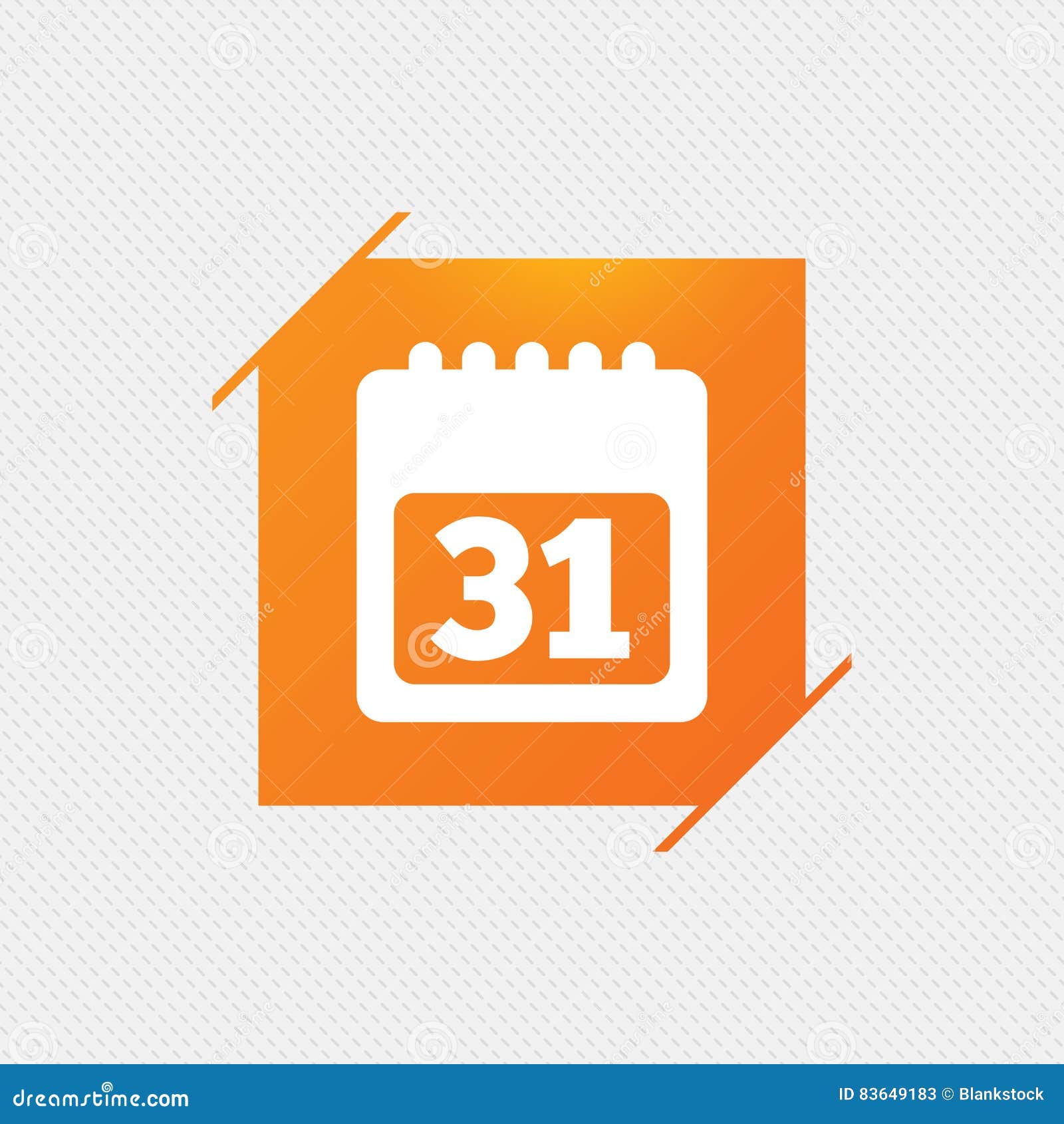 Calendar Sign Icon. 31 Day Month Symbol Stock Vector - Illustration of ...