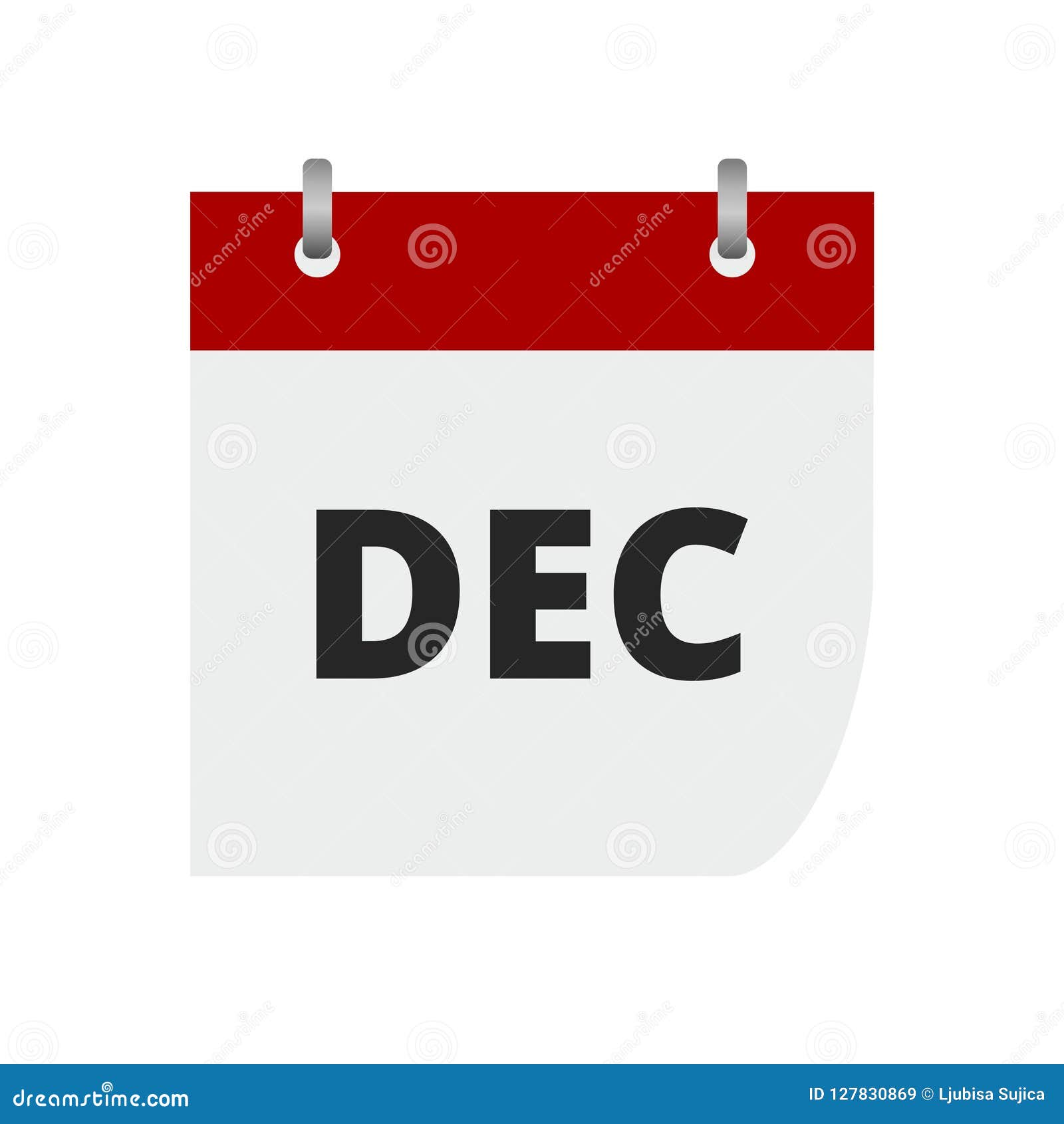 Calendar Sign Icon. December Month Symbol Stock Vector - Illustration ...