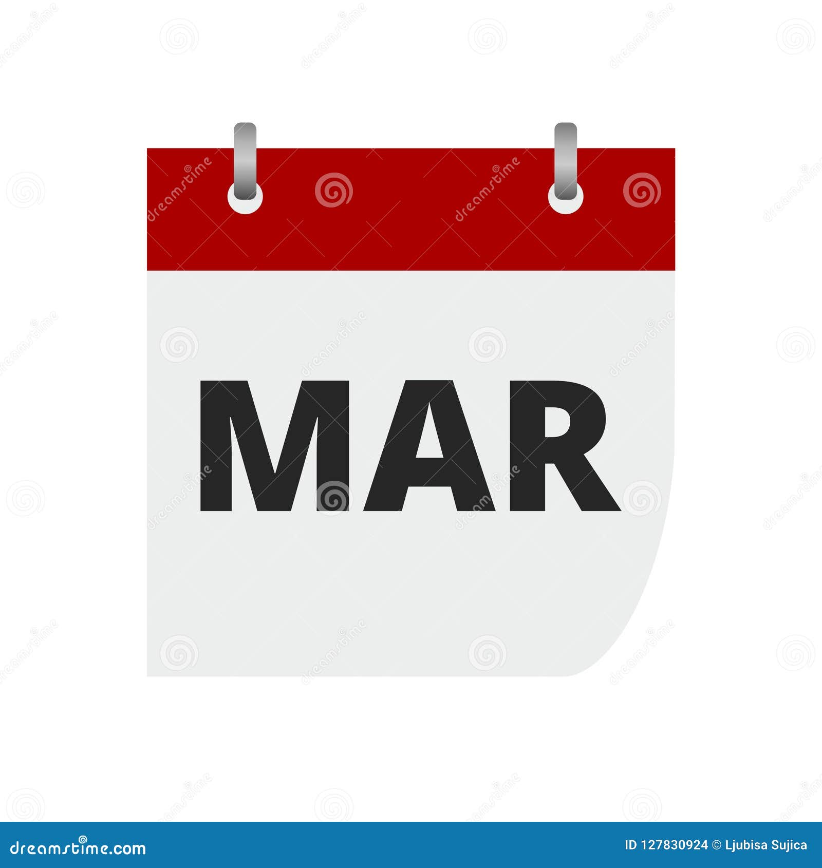 Calendar Sign Icon. March Month Symbol Stock Vector - Illustration of ...