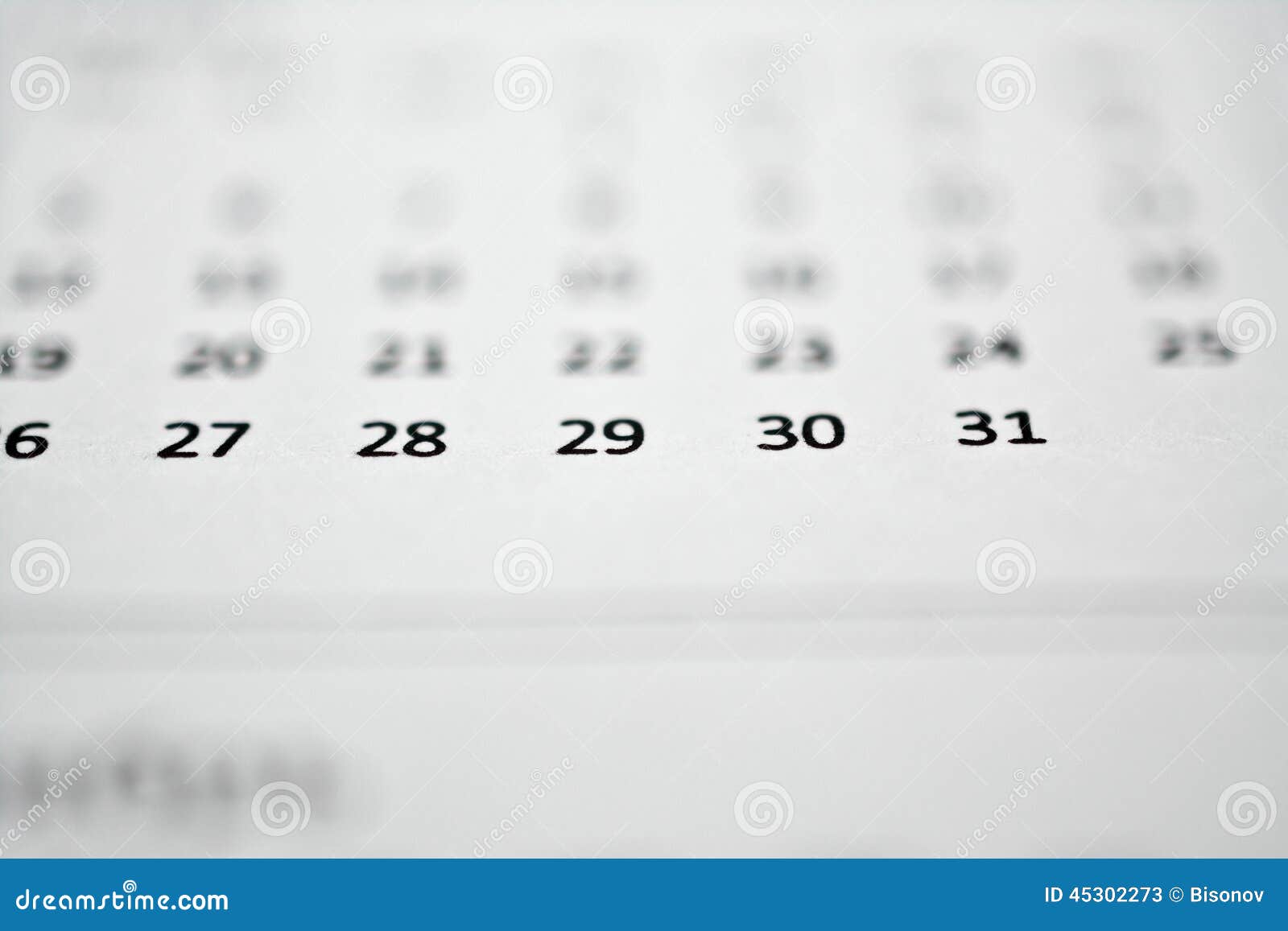 Calendar stock image. Image of monochrome, time, text - 45302273