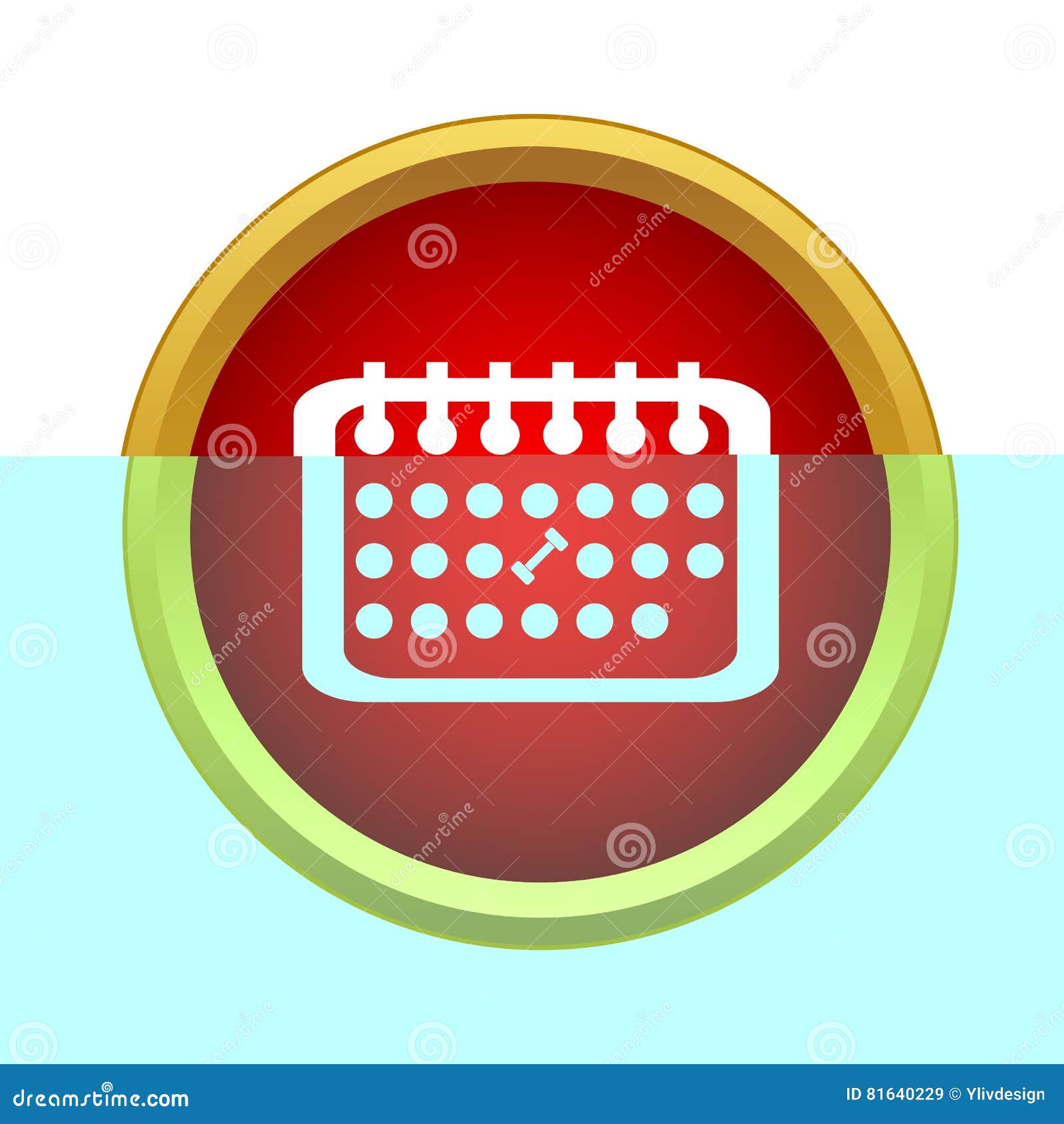 Calendar with Sport Day Icon, Simple Style Stock Vector - Illustration ...