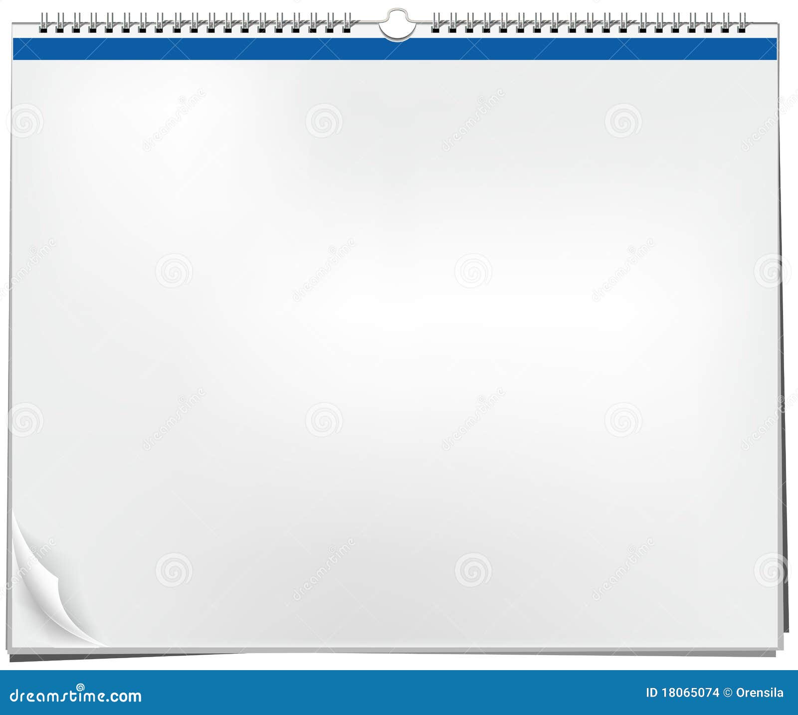 Calendar with spring stock illustration. Illustration of binder - 18065074