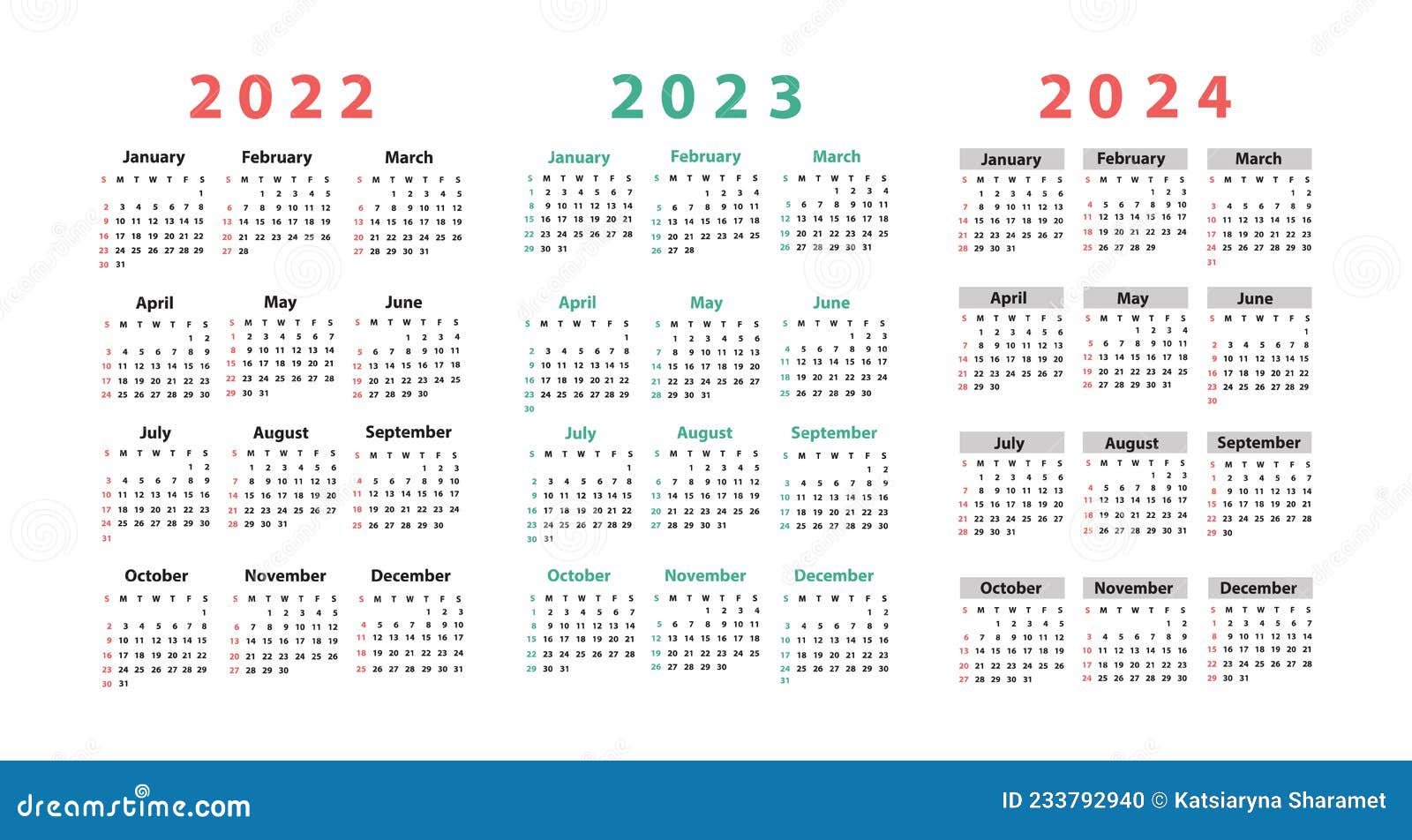 Calendar 2021 Starting from Sunday. Vector Stock Illustration ...
