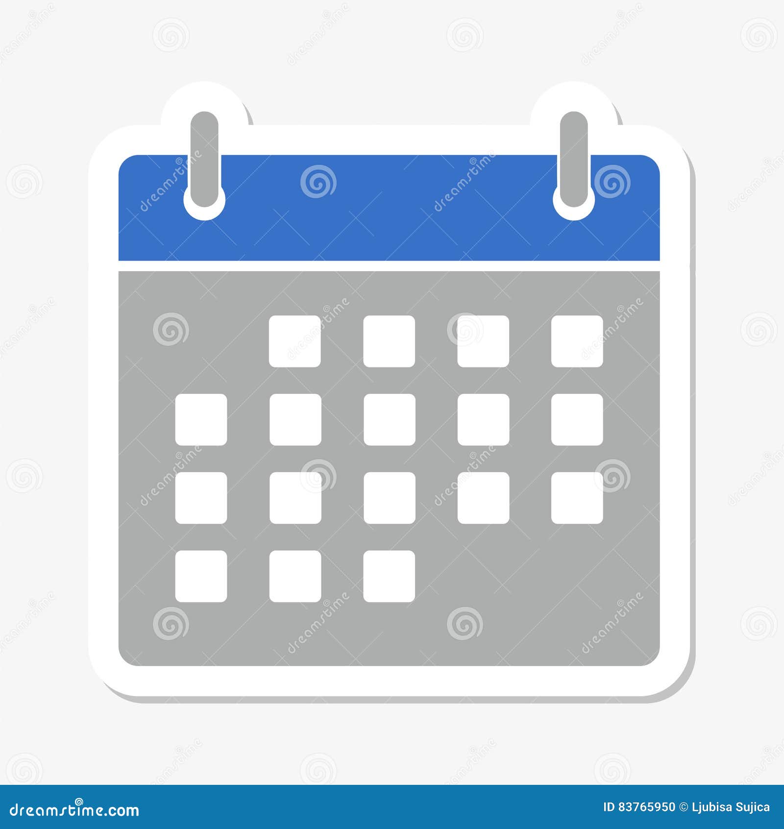 Calendar sticker stock vector. Illustration of cardboard - 83765950