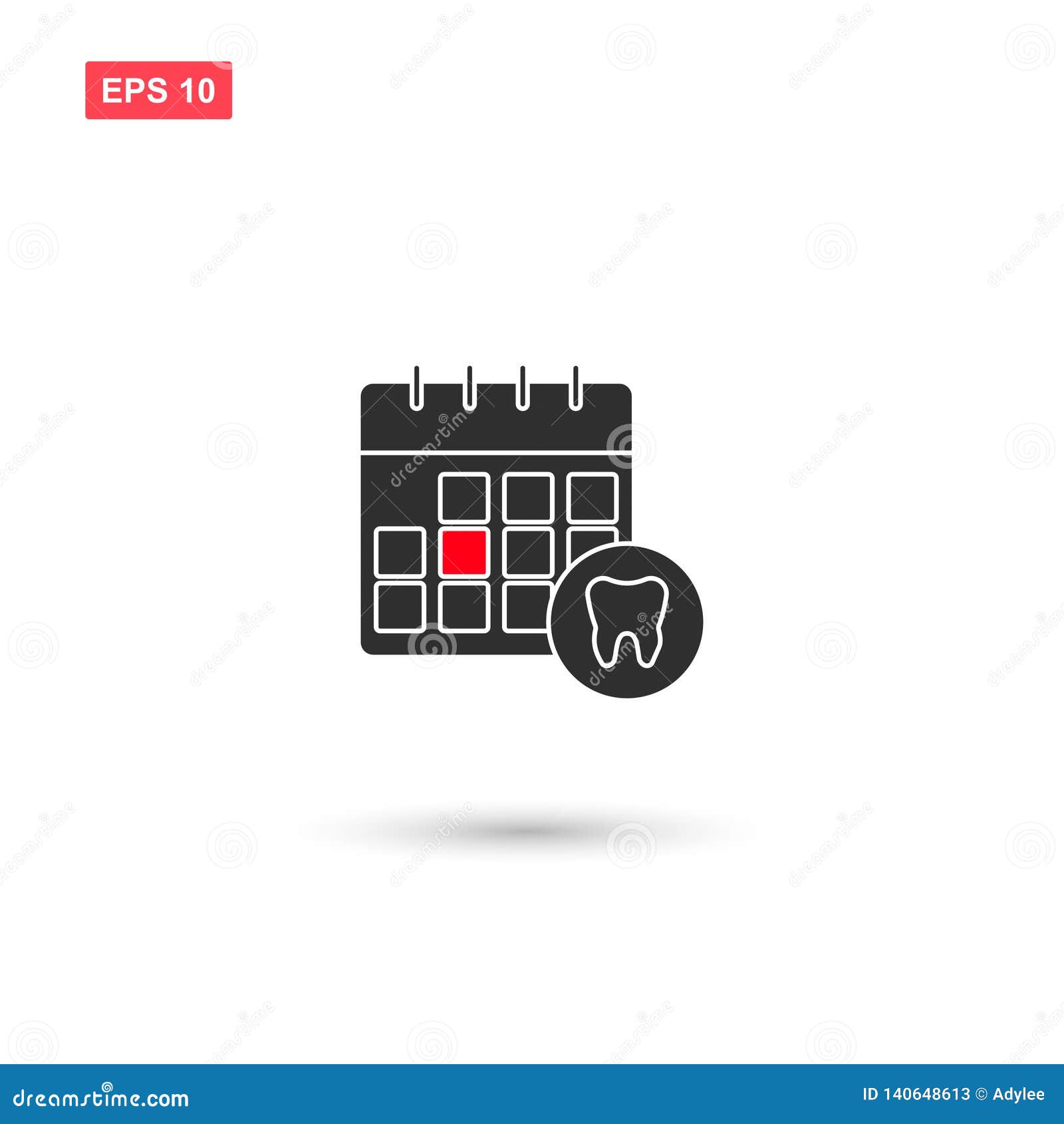 Calendar with Teeth Vector Design Isolated 6 Stock Vector ...