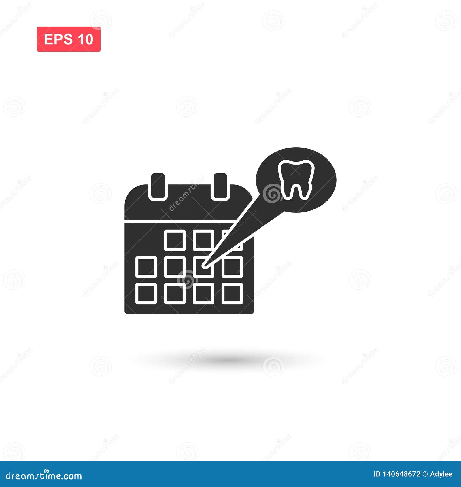 Calendar with Teeth Vector Design Isolated 8 Stock Vector ...