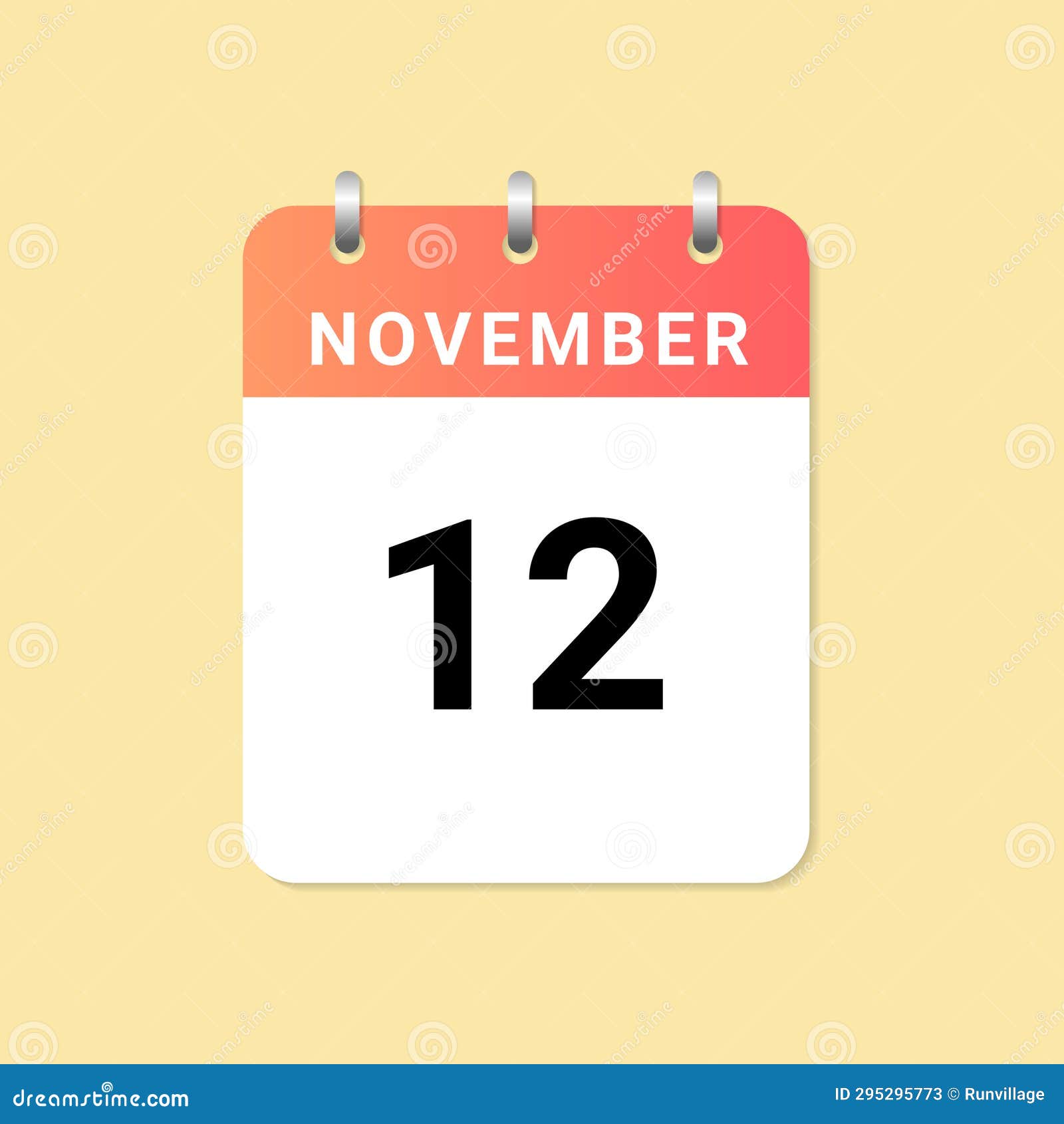 12th Day Of The Month Icon. Event Schedule Date. Calendar Date 3d Icon ...