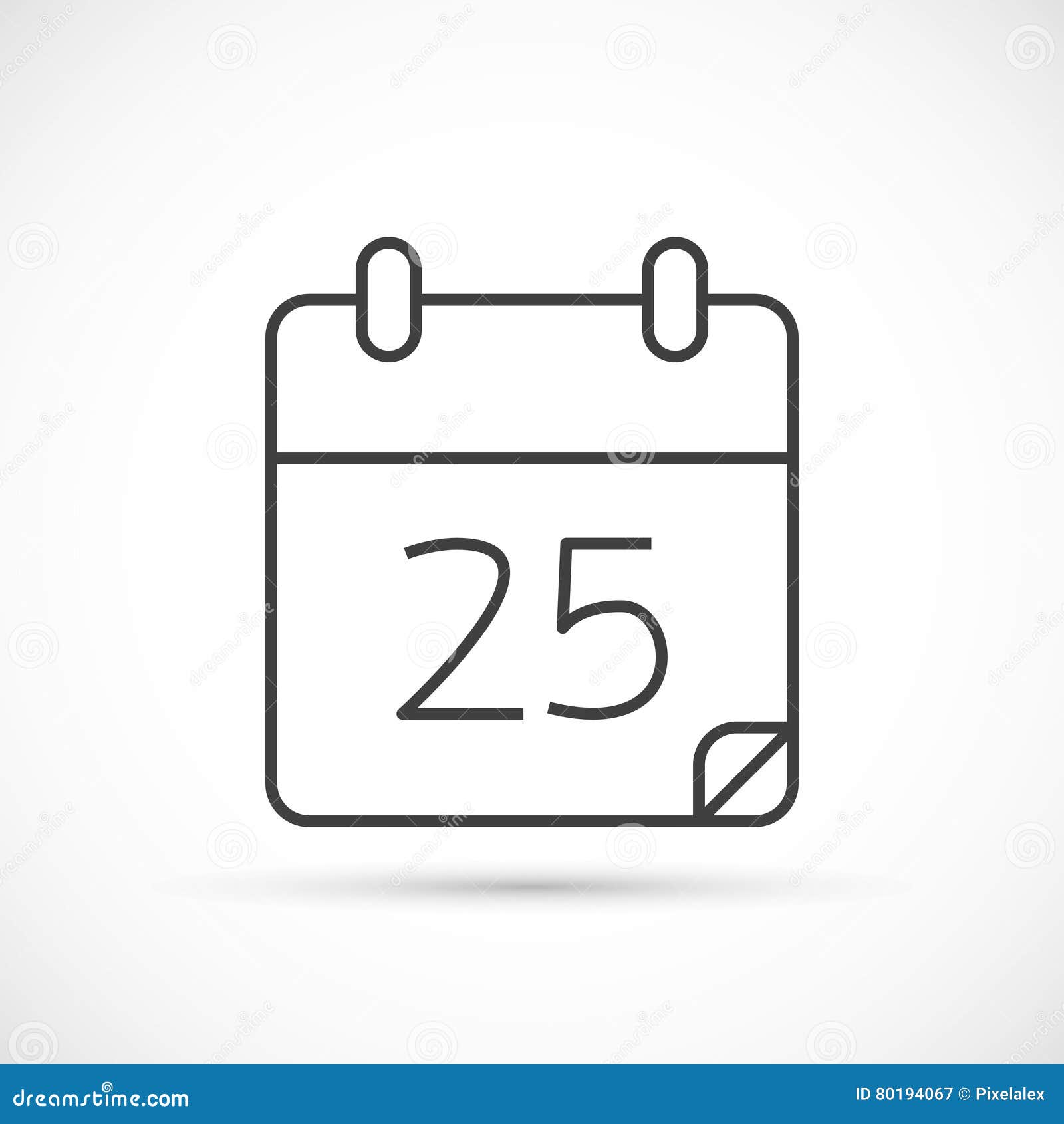 Calendar thin line icon stock vector. Illustration of modern - 80194067