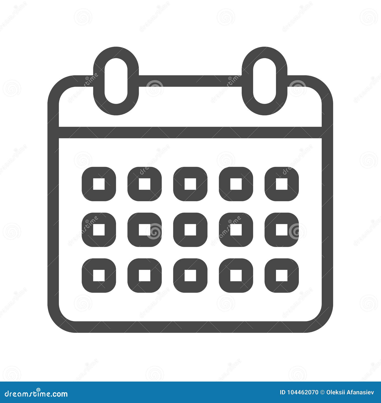 Calendar Thin Line Vector Icon Stock Vector - Illustration of outline ... Calendar Thin Line Vector Icon Stock Vector - Illustration of outline ...