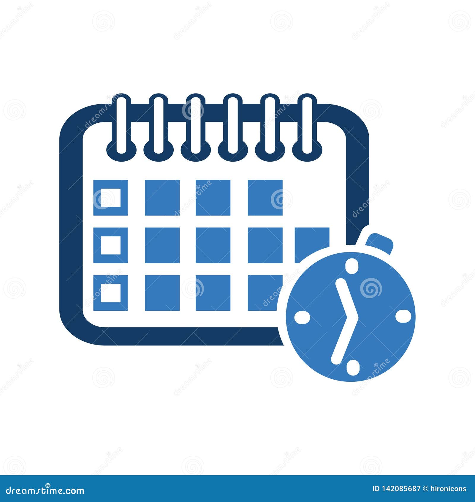 Calendar, Timer, Schedule Icon Stock Illustration - Illustration of ...