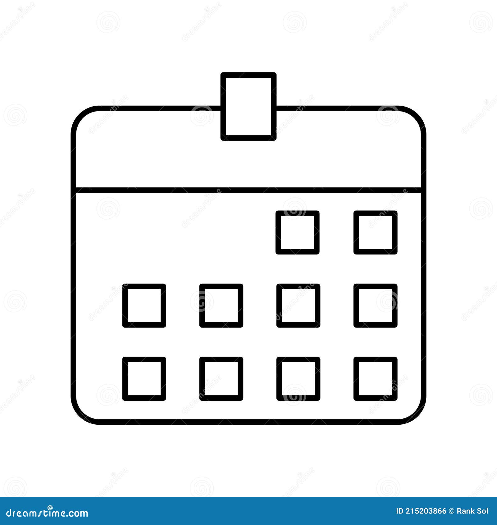 Calendar Vector Icon Which Can Easily Modify or Edit Stock Vector ...