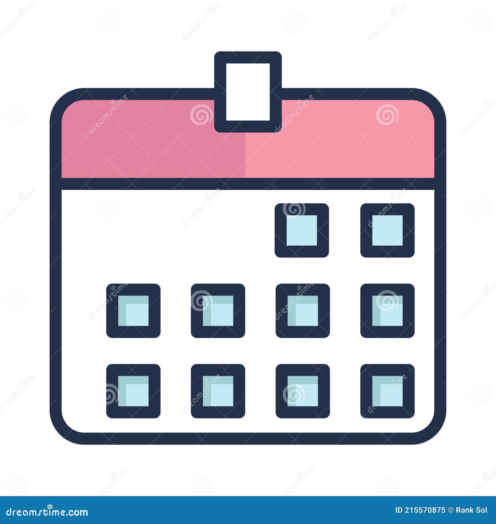 Calendar Vector Icon Which Can Easily Modify or Edit Stock Vector ...