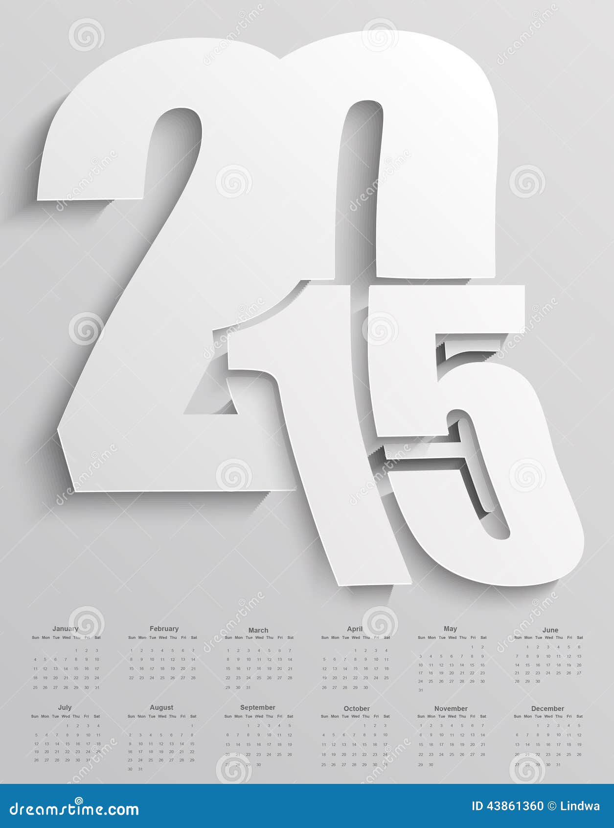 2015 Calendar Cartoon Vector | CartoonDealer.com #43531607