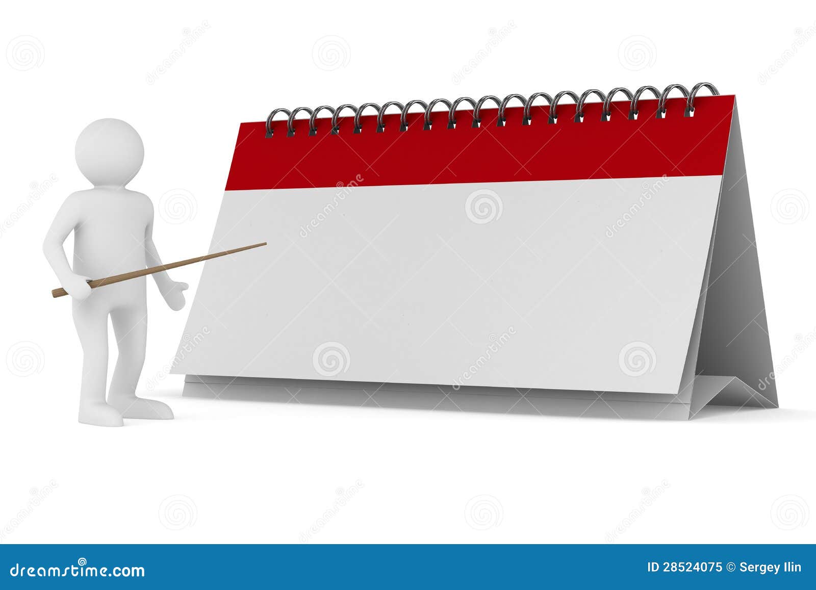 Calendar on White Background Stock Illustration - Illustration of ...