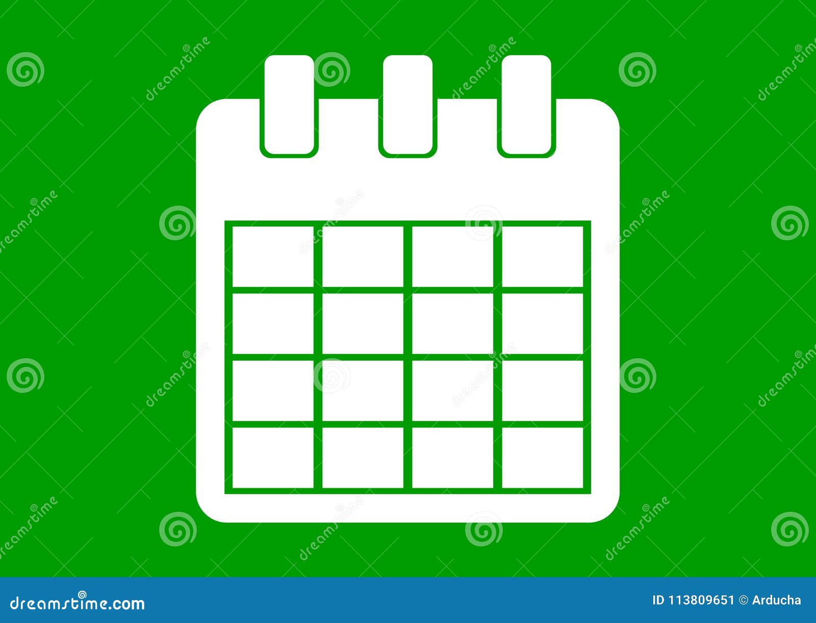 Calendar white icon stock vector. Illustration of date - 113809651