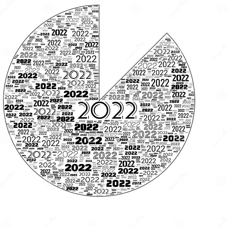 Calendar Year 2022 Text Illustrations Stock Illustration - Illustration ...