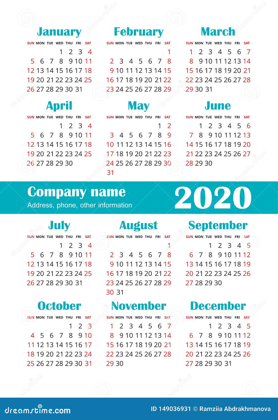 Vertical Pocket Calendar 2021 Year. Week Starts From Sunday. Cartoon ... Vertical Pocket Calendar 2021 Year. Week Starts From Sunday. Cartoon ...
