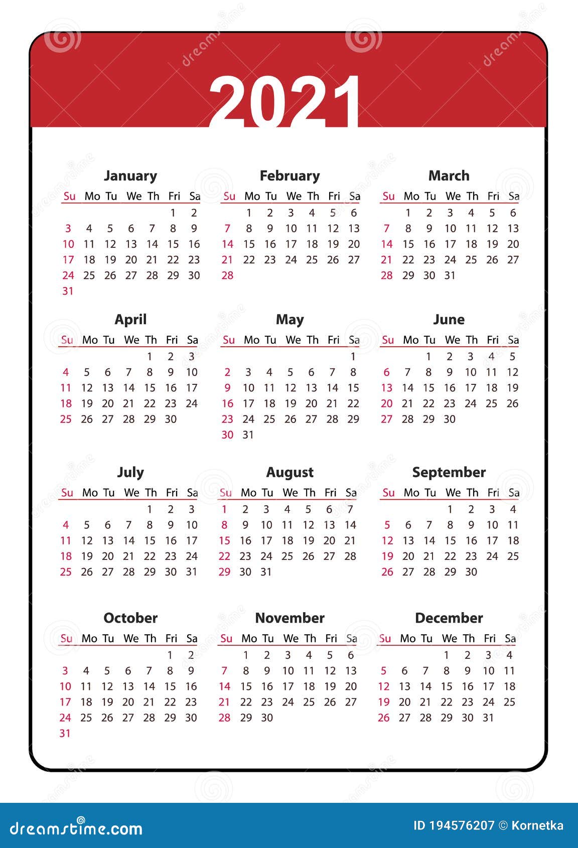 Vertical Pocket Calendar 2021 Year. Week Starts From Sunday. Cartoon ... Vertical Pocket Calendar 2021 Year. Week Starts From Sunday. Cartoon ...
