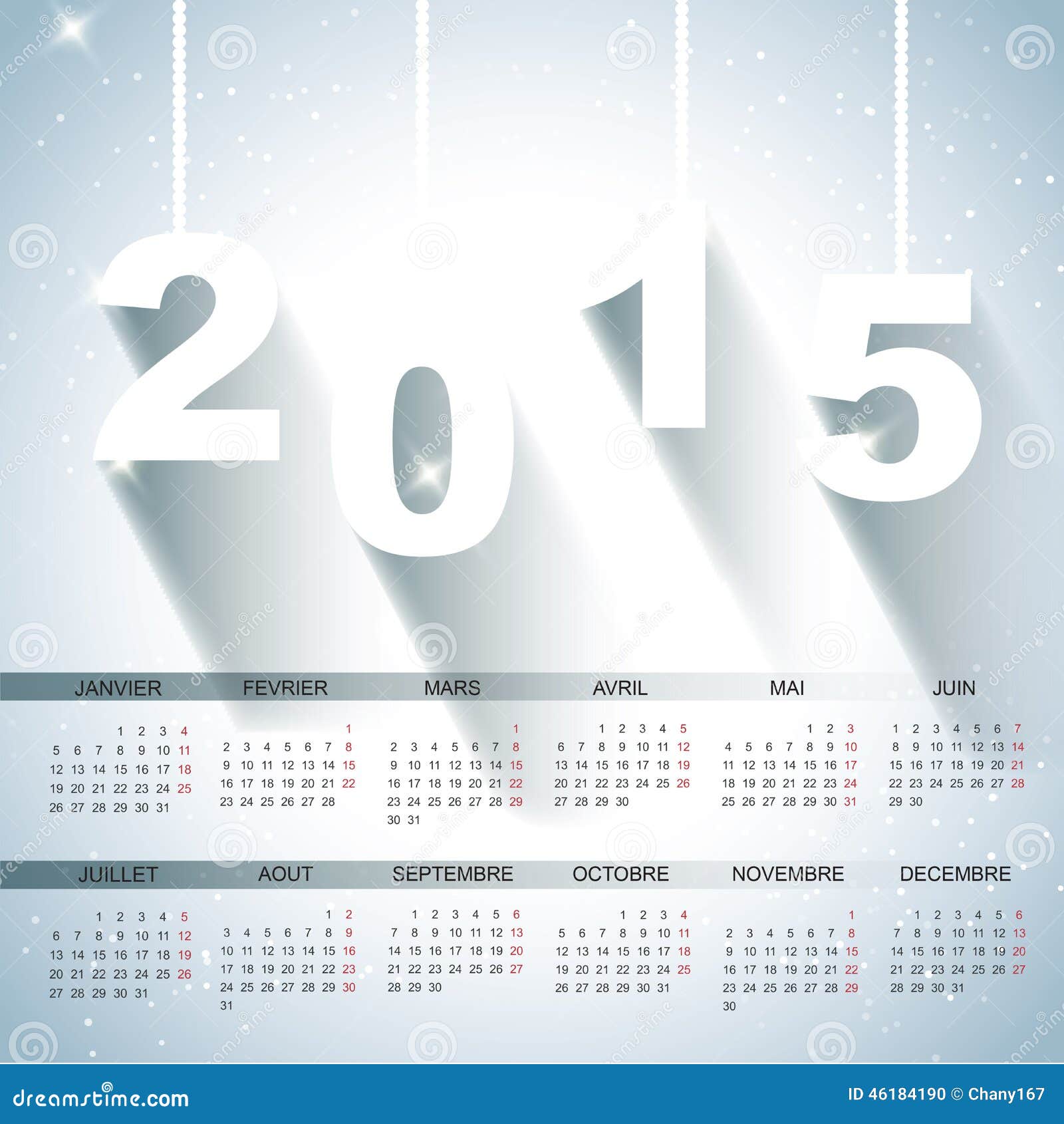 Calendario 20151 stock de ilustración. Ilustración de modelo - 46184190