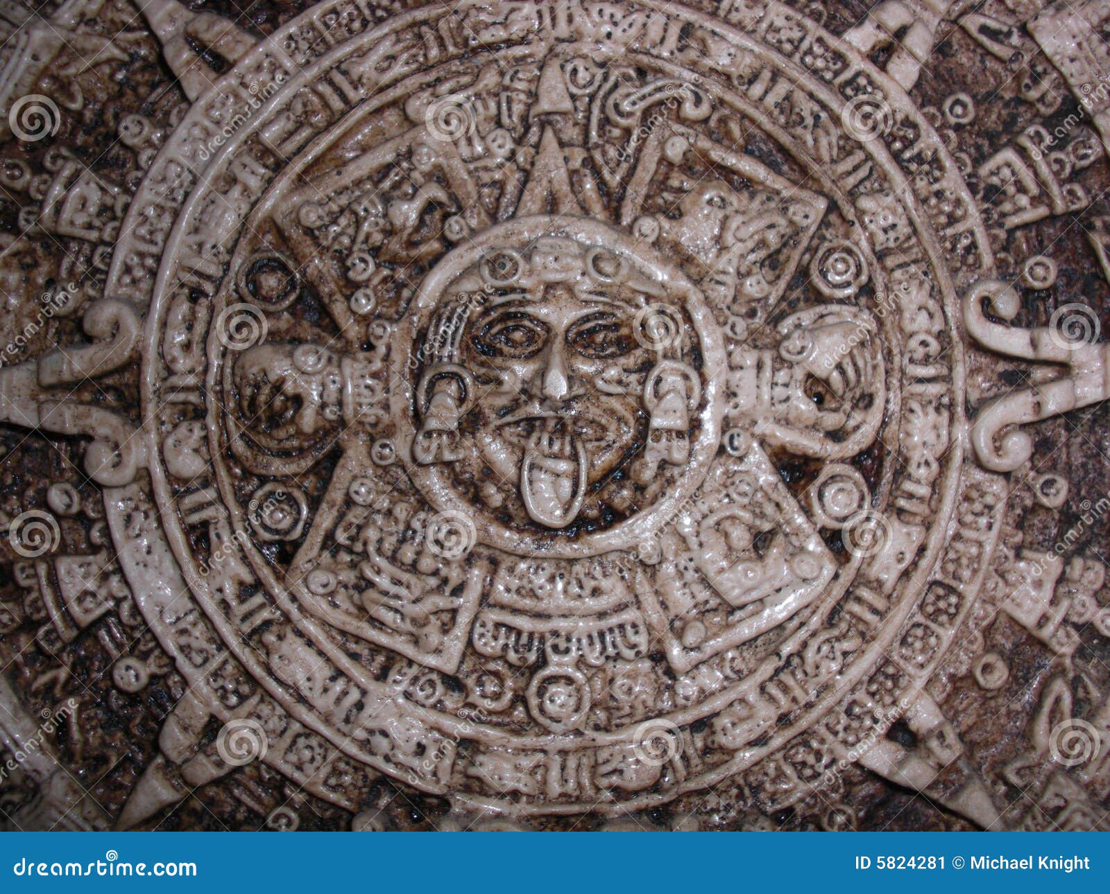 Calendario azteca imagen de archivo. Imagen de artefactos - 5824281