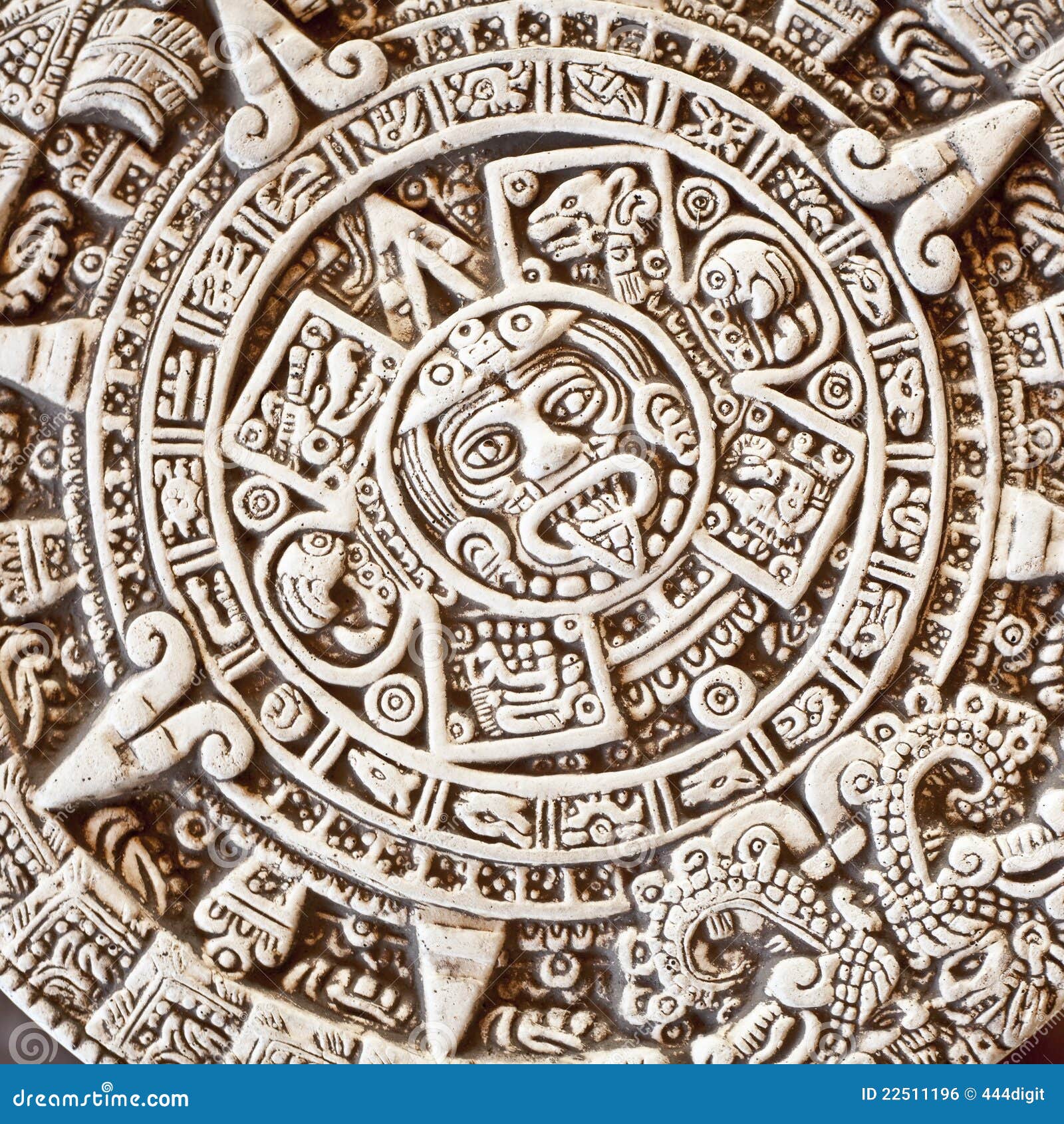Calendario Azteca, Piedra Del Sol Foto de archivo - Imagen de antiguo ...