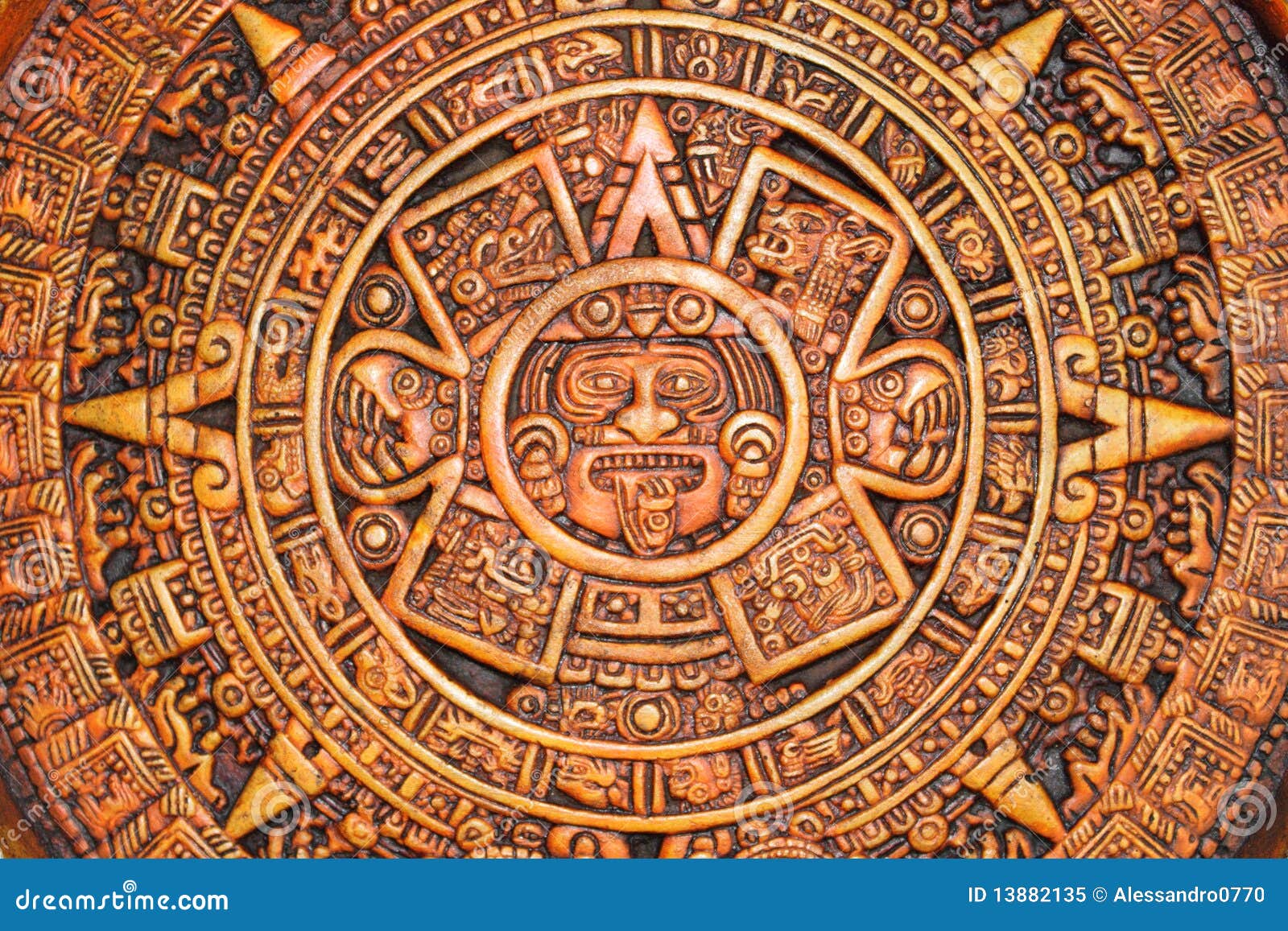 Calendario azteco immagine stock. Immagine di calendario - 13882135