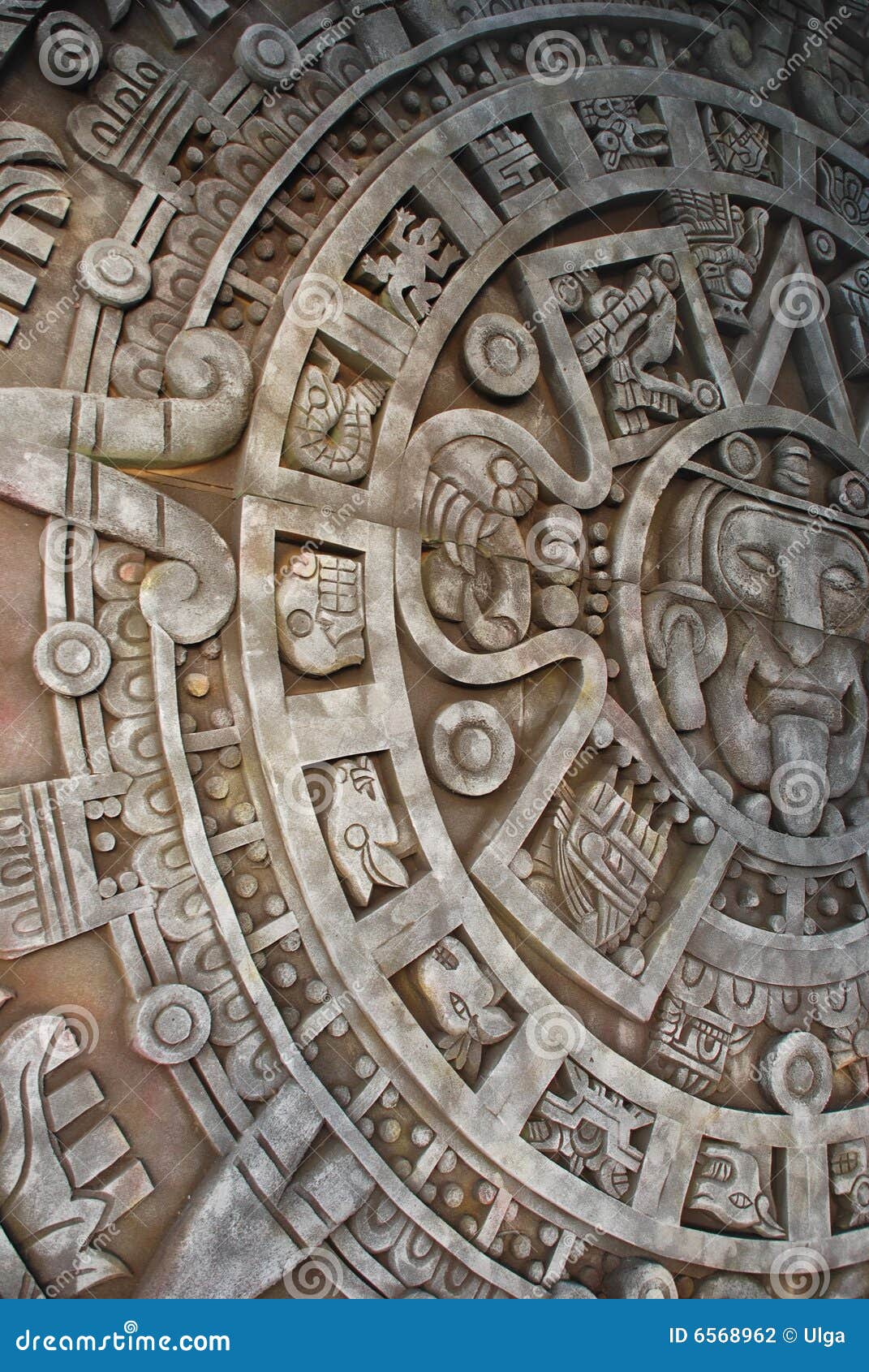 Calendario azteco antico fotografia stock. Immagine di messicano - 6568962