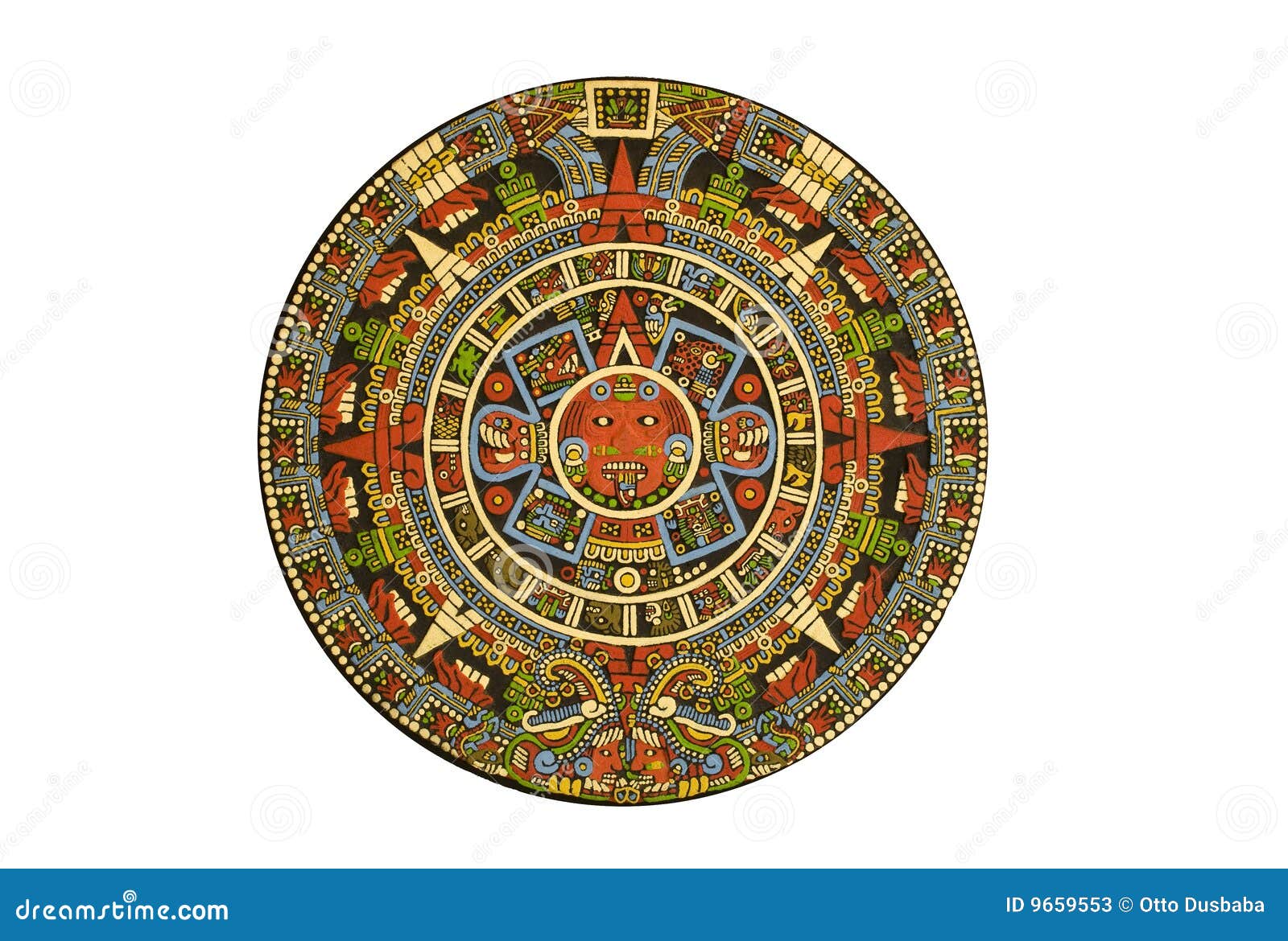 Calendario Azteco Pre-Columbian Sacro Immagine Stock - Immagine di maya ...