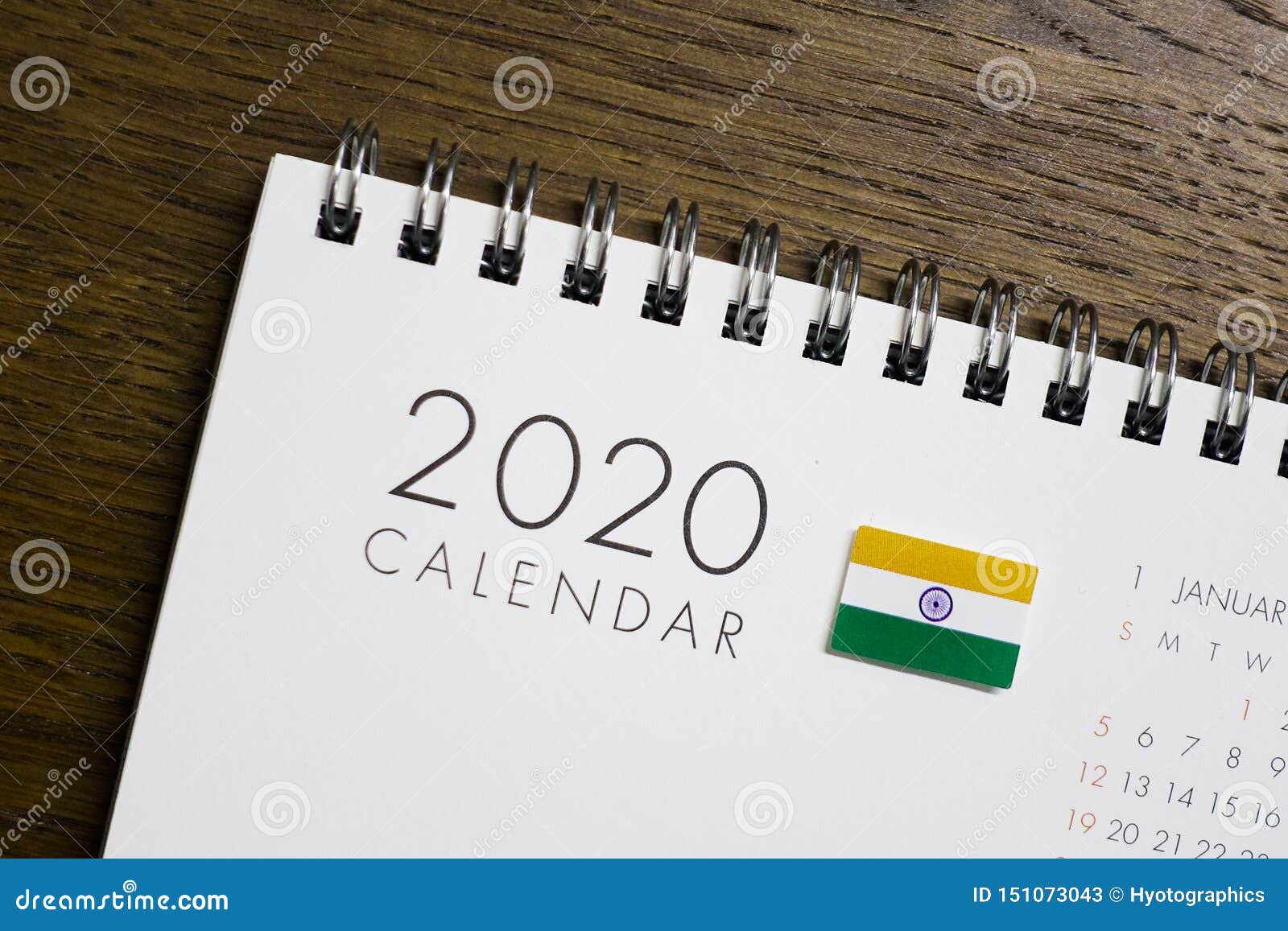 Calendario De La Bandera De La India 2020 Imagen de archivo - Imagen de ...
