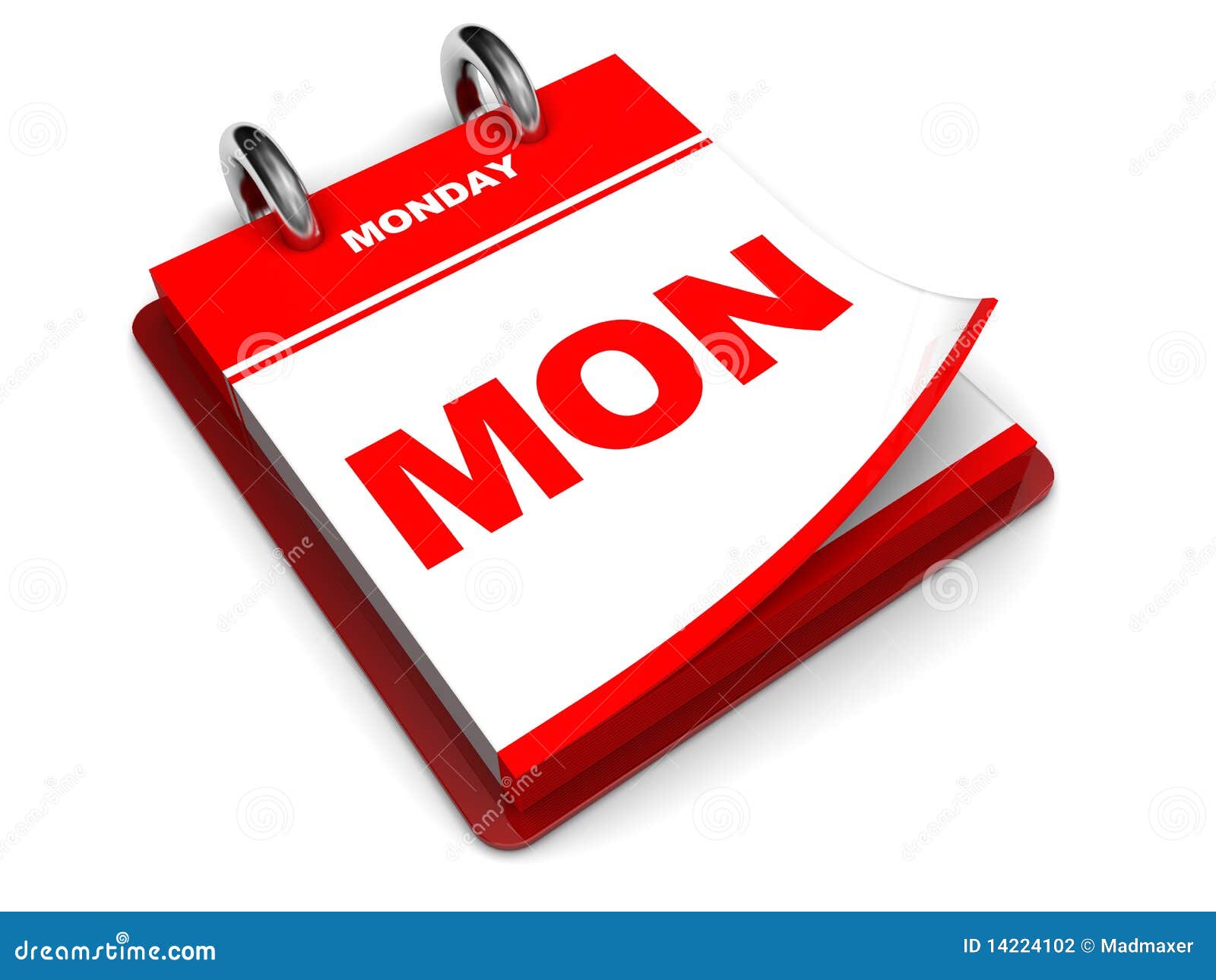 Calendario de lunes stock de ilustración. Ilustración de enrollamiento ...