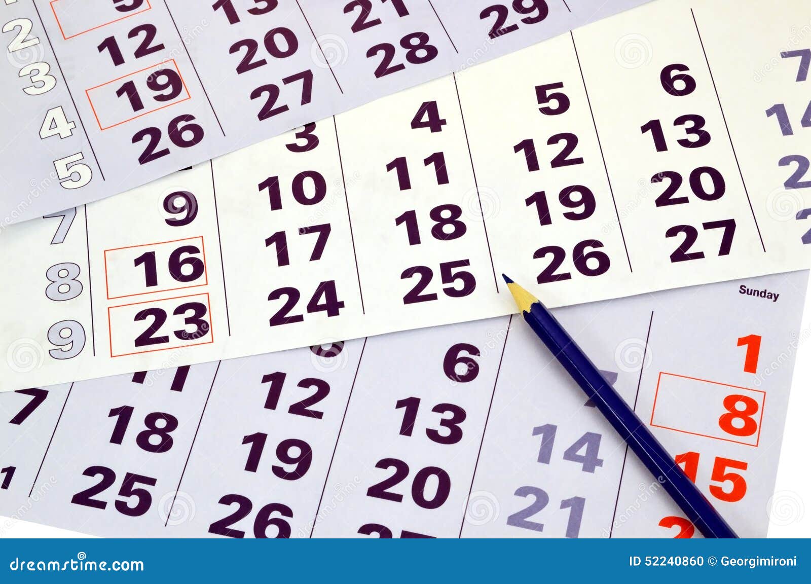 Calendario del mes foto de archivo. Imagen de plan, abierto - 52240860