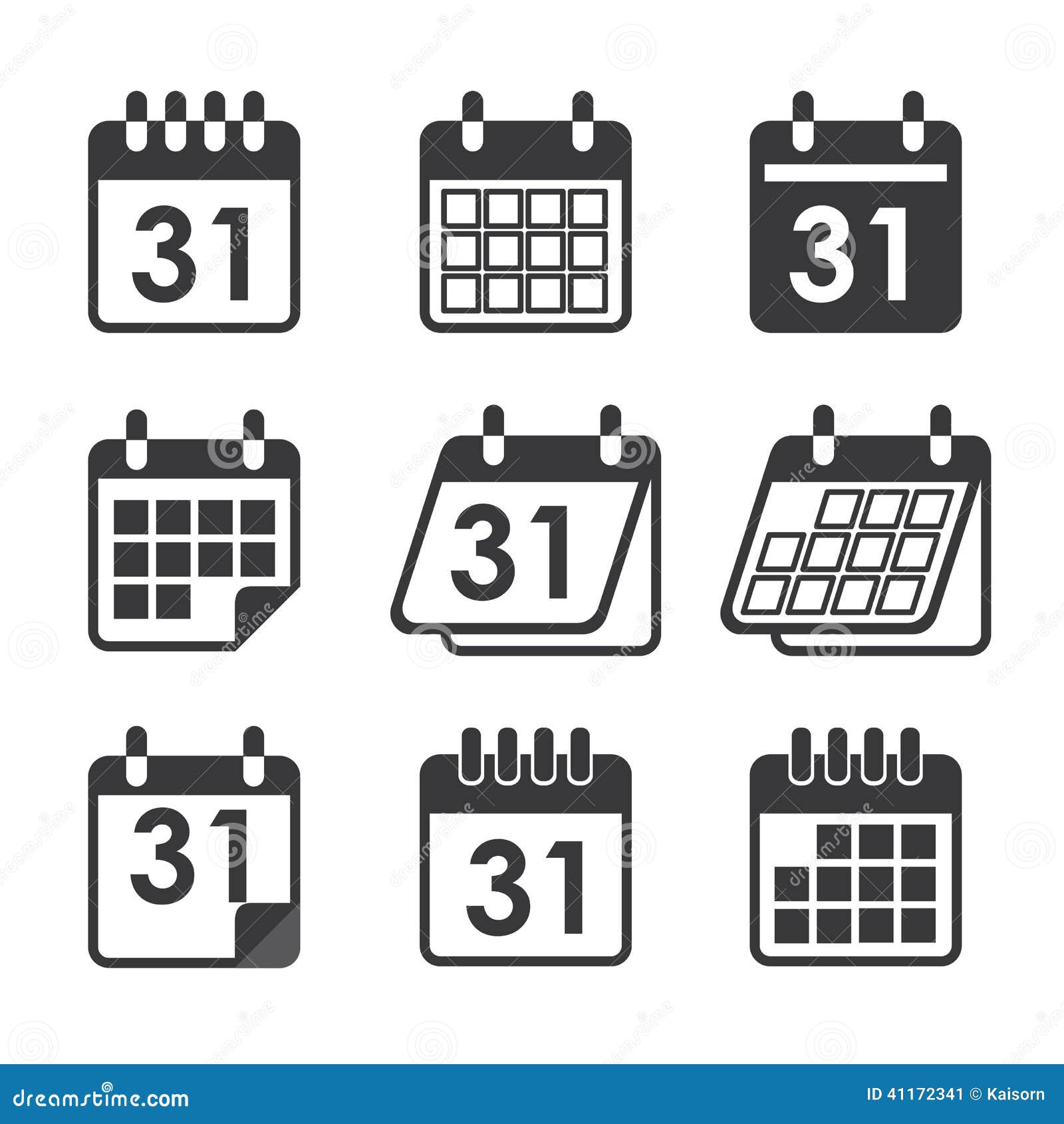 Calendario dell'icona illustrazione vettoriale. Illustrazione di pagina ...