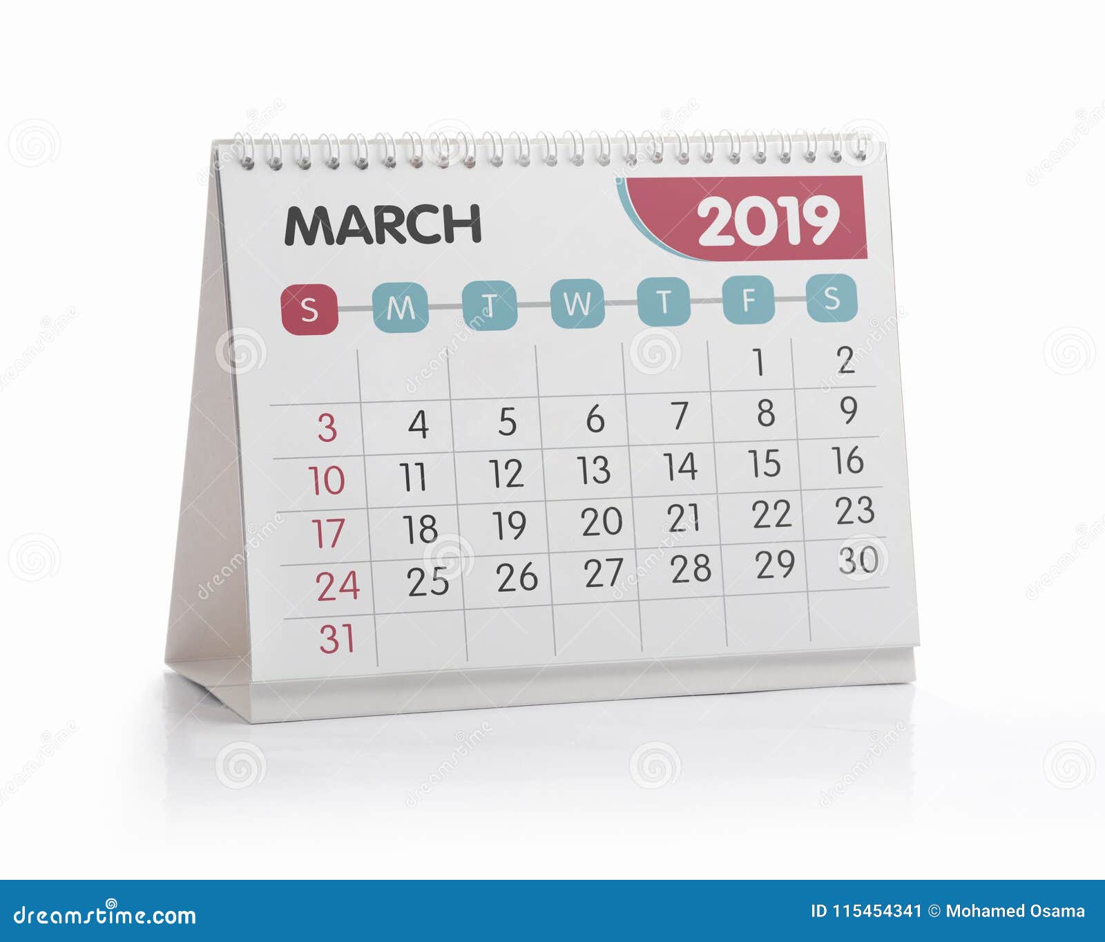 Calendario El 2019 De La Oficina De Marzo Imagen de archivo - Imagen de ...