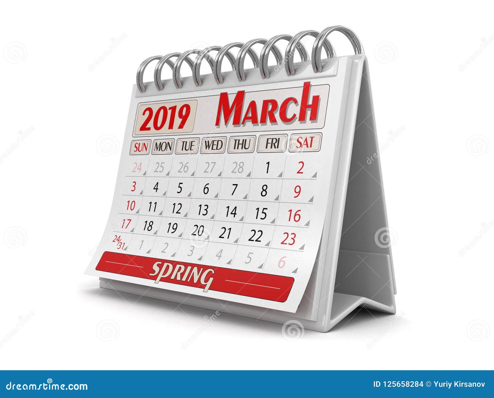 Calendario - marzo 2019 illustrazione di stock. Illustrazione di ...