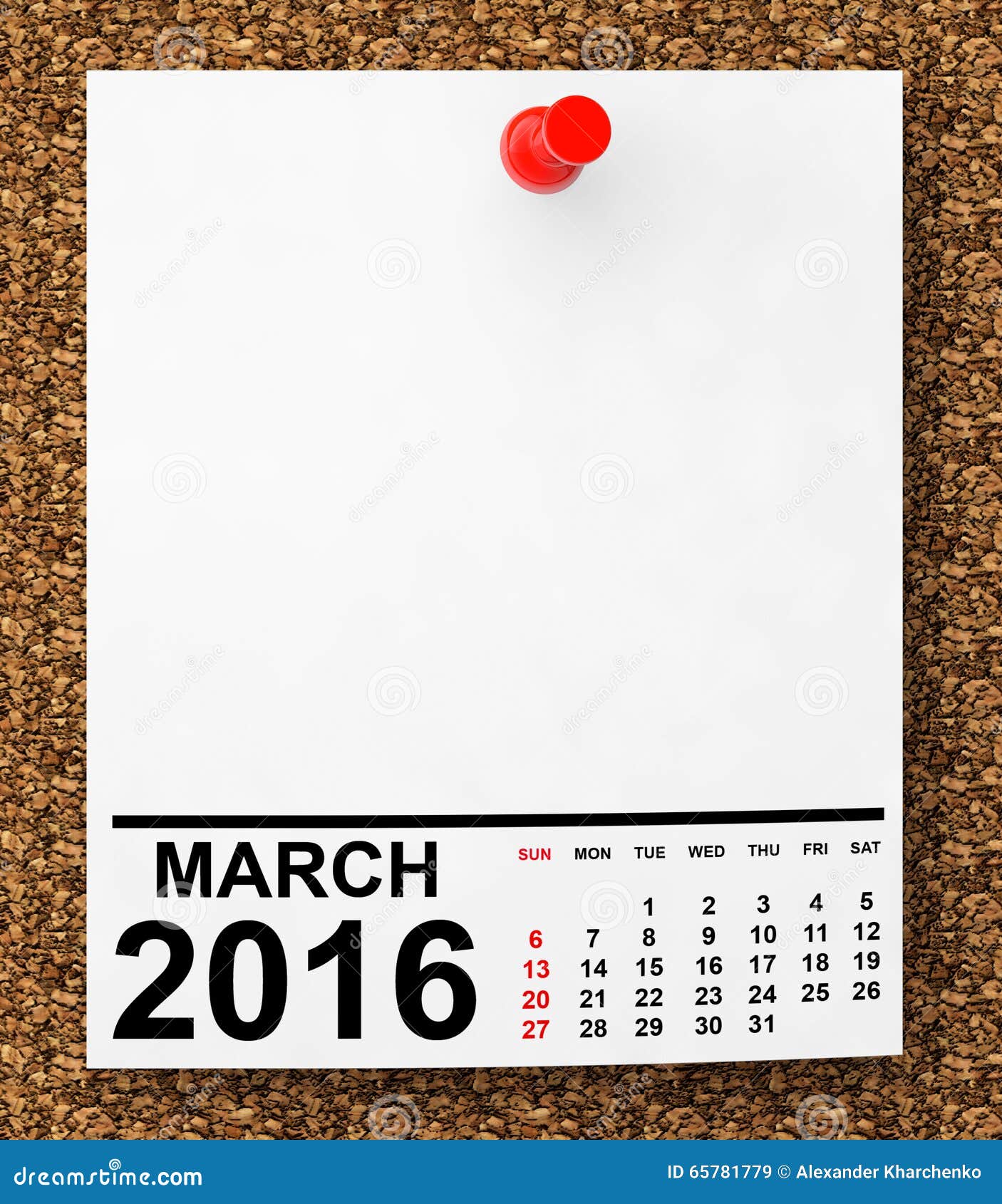 Calendario marzo de 2016 stock de ilustración. Ilustración de contenido ...
