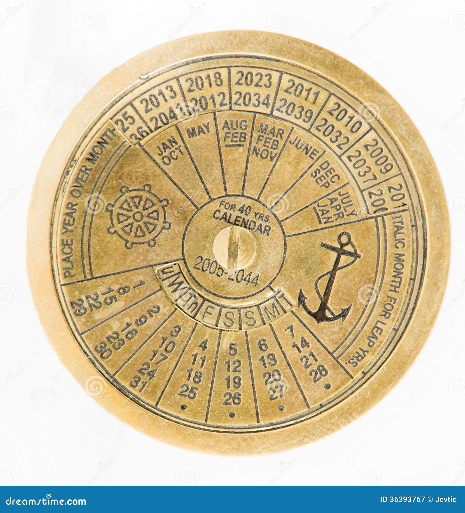 Calendario perpetuo imagen de archivo. Imagen de fechas - 36393767