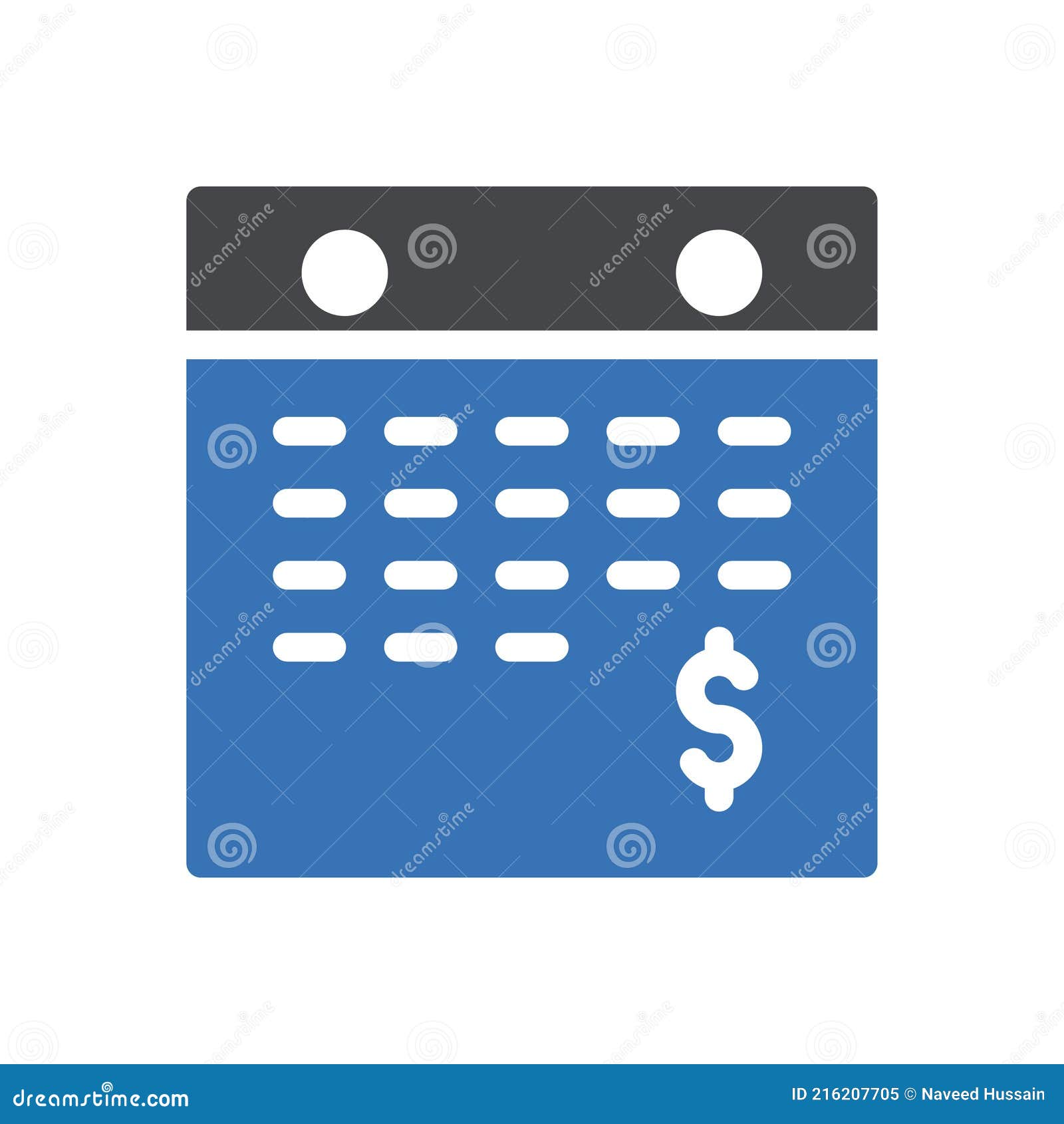 Calendario ilustración del vector. Ilustración de fecha - 216207705