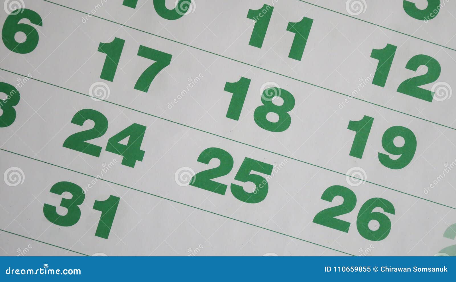 Calendario verde imagen de archivo. Imagen de calandre - 110659855