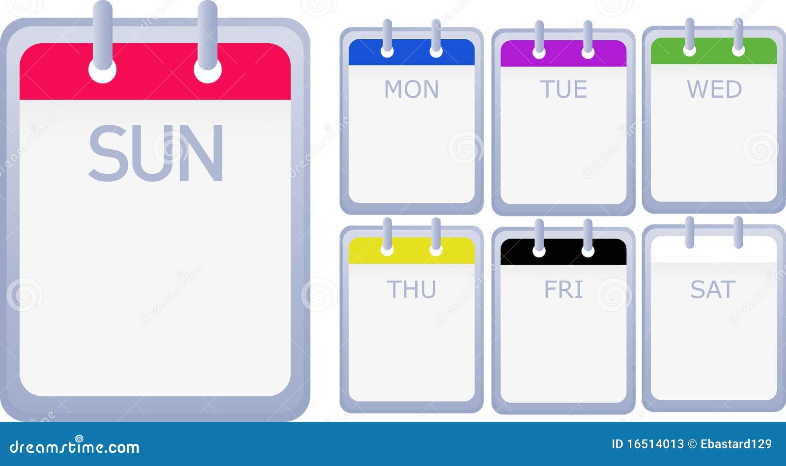 Calendars Cartoon Vector | CartoonDealer.com #16514013