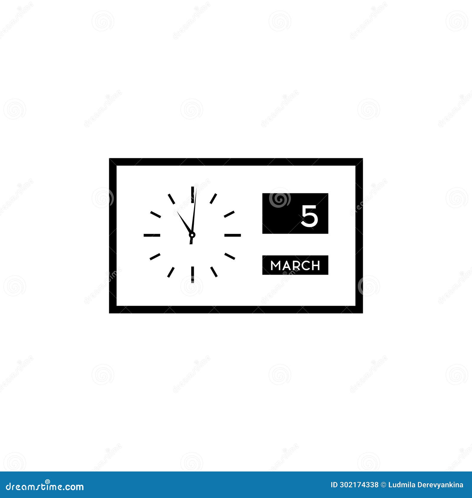 Calendars and Clocks. Vector Clock Icon. Schedule, Appointment ...