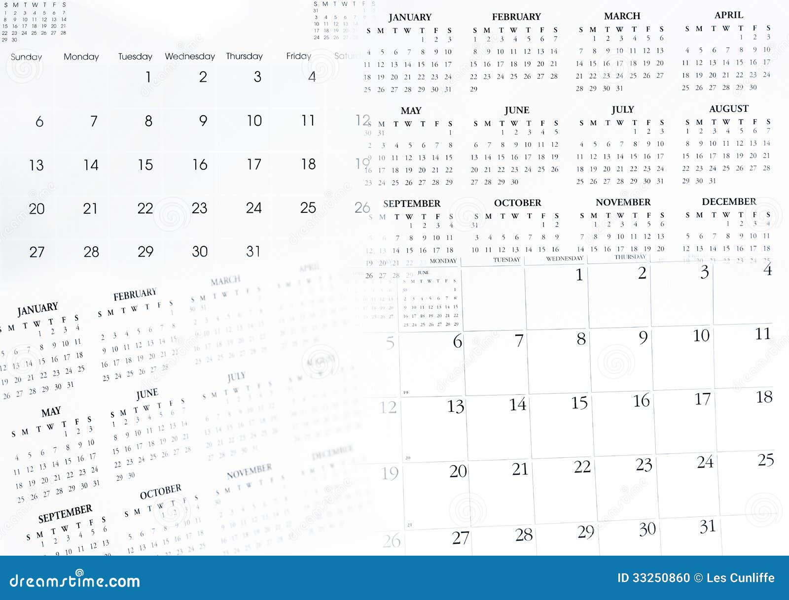 Calendars stock photo. Image of photograph, days, deadline - 33250860