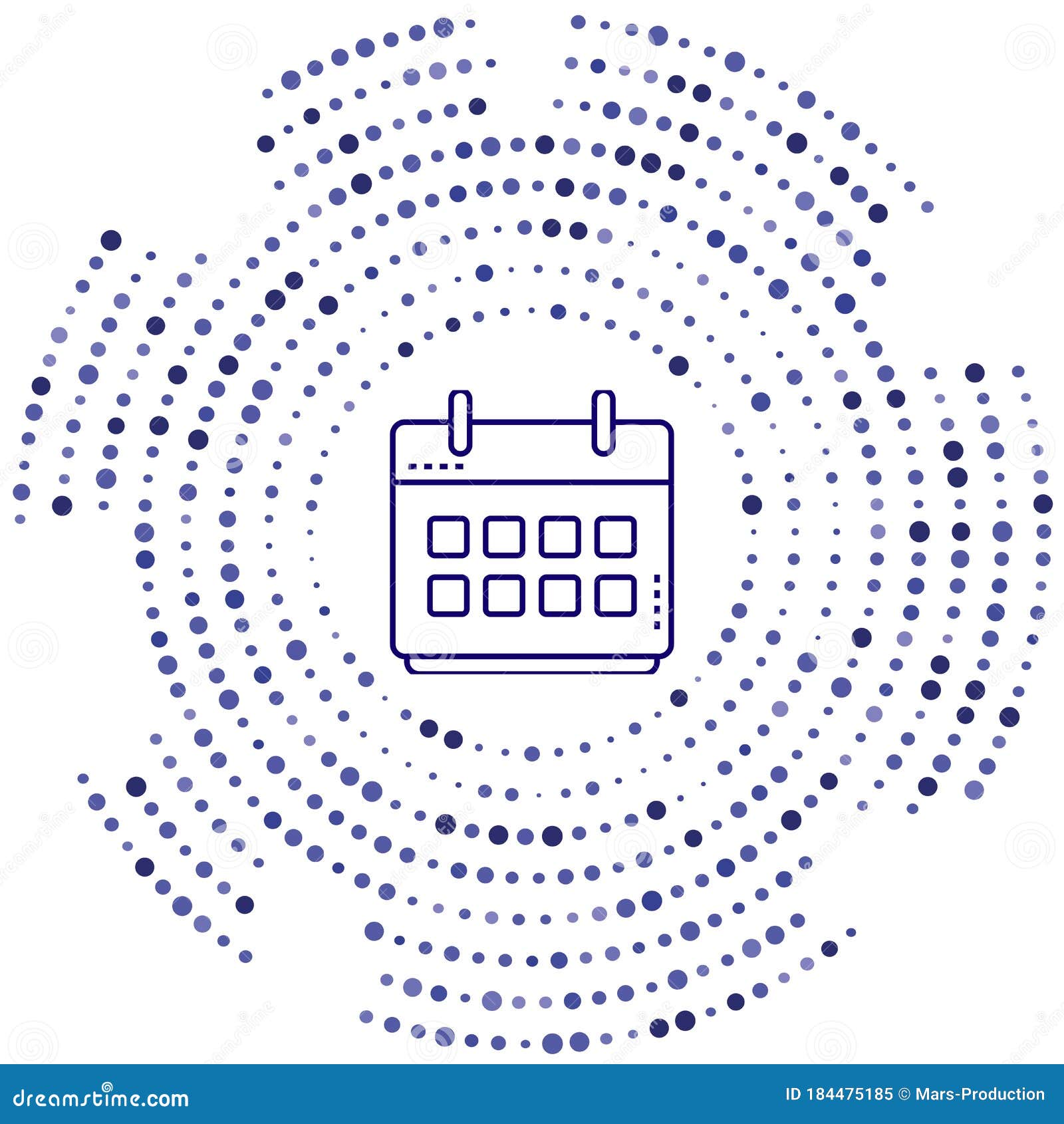 Calendary Vector Icon. Calendary Editable Stroke. Calendary Linear ...