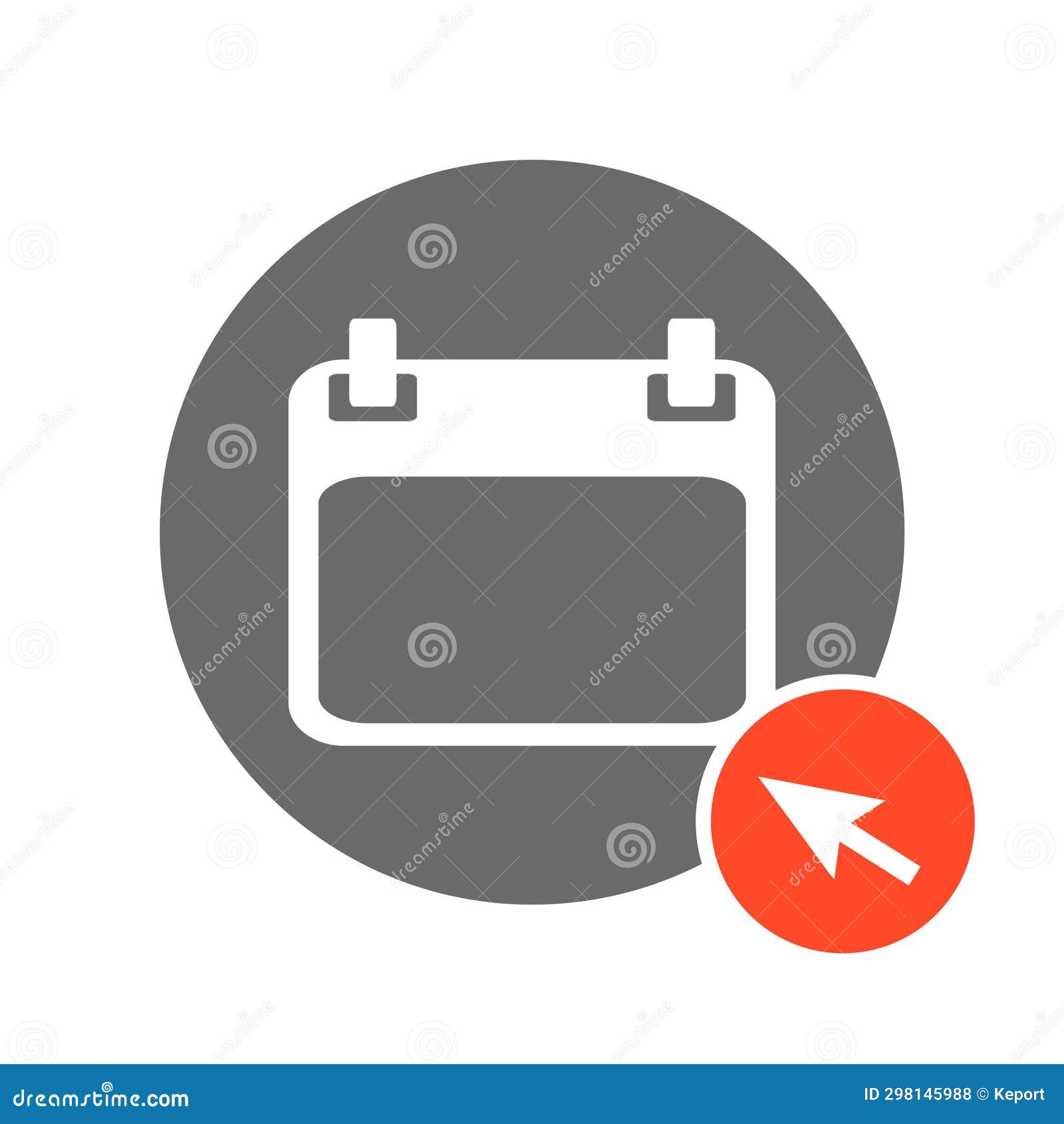 Calender and Appointments Online - Red Arrow and Grey Button Stock ...