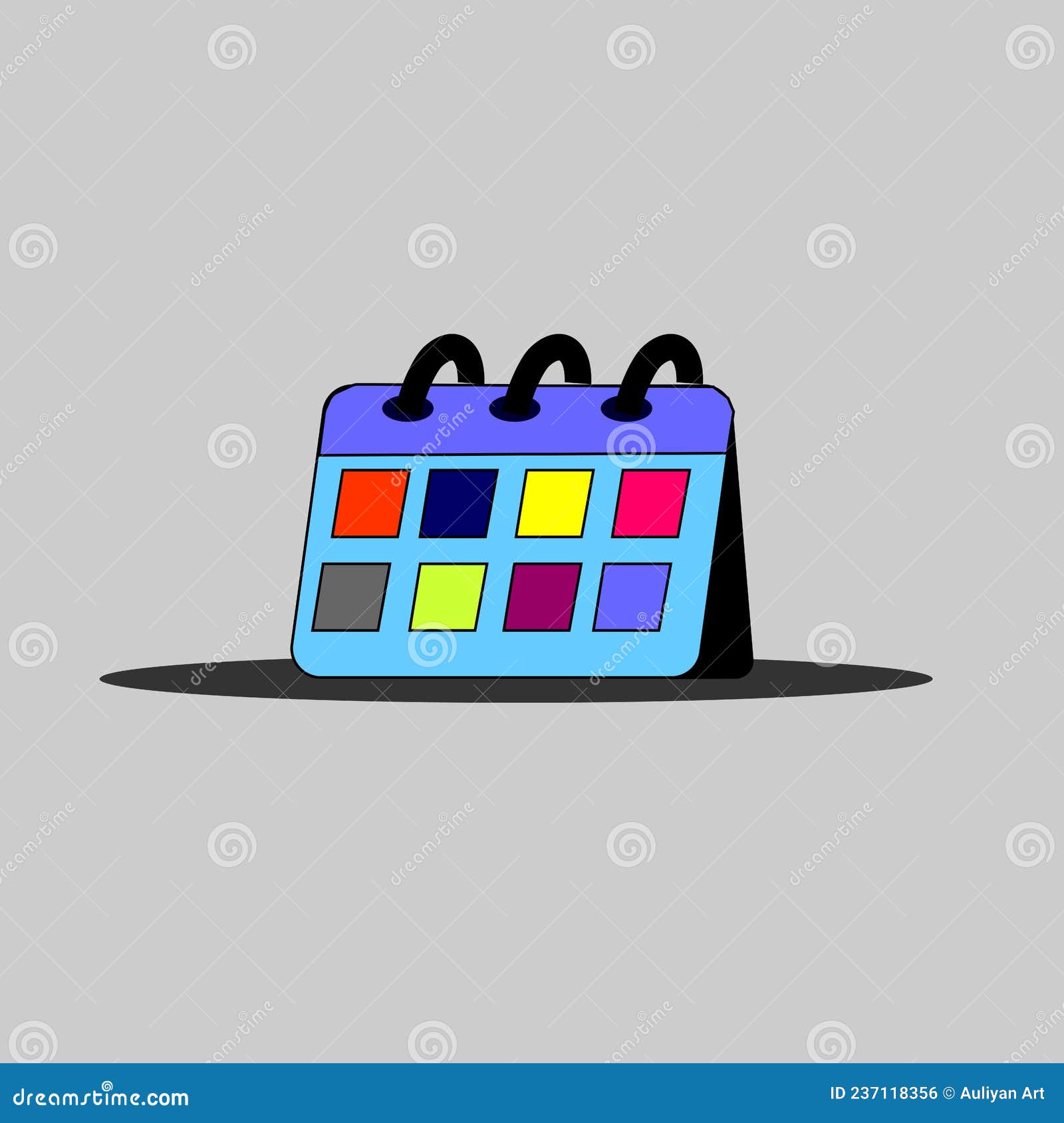 Calender flat style stock vector. Illustration of brand - 237118356